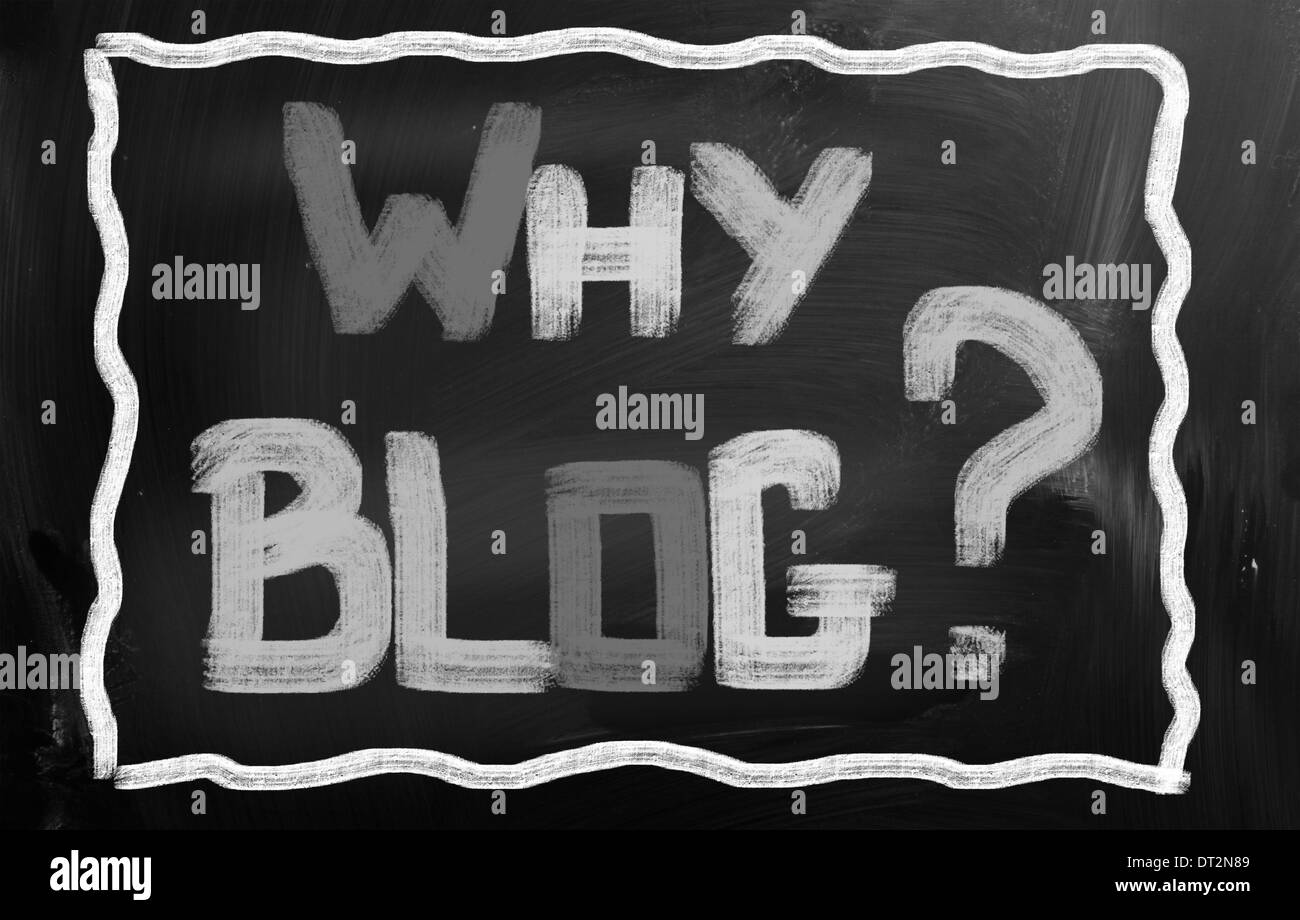 Why Blog Concept Stock Photo - Alamy