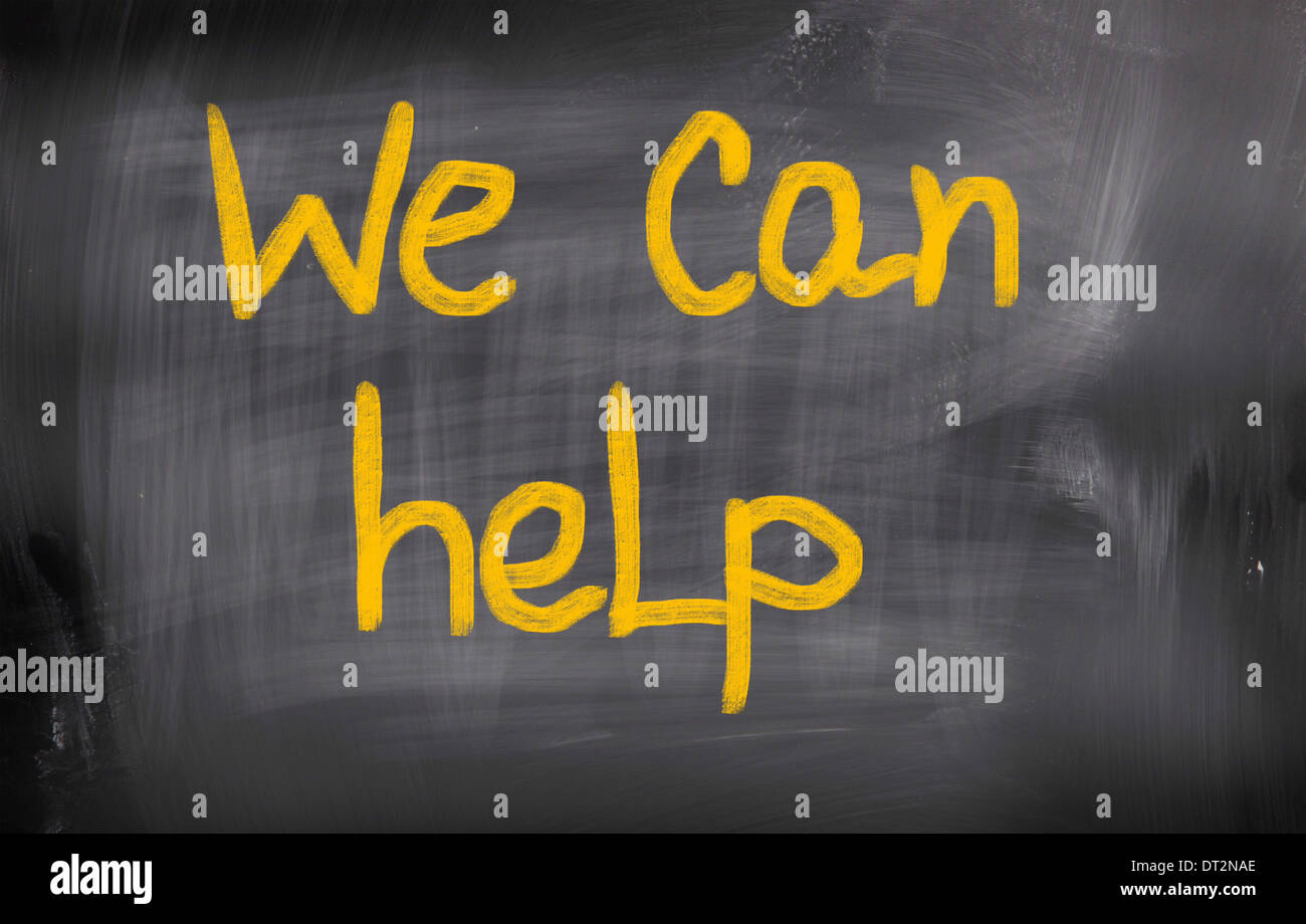 We Can Help Concept Stock Photo - Alamy