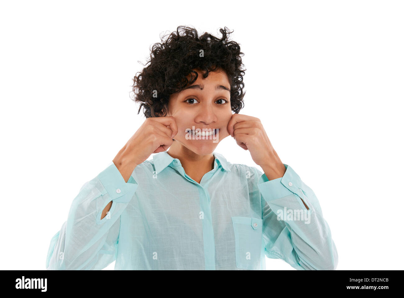 Pinching cheek hi-res stock photography and images - Alamy