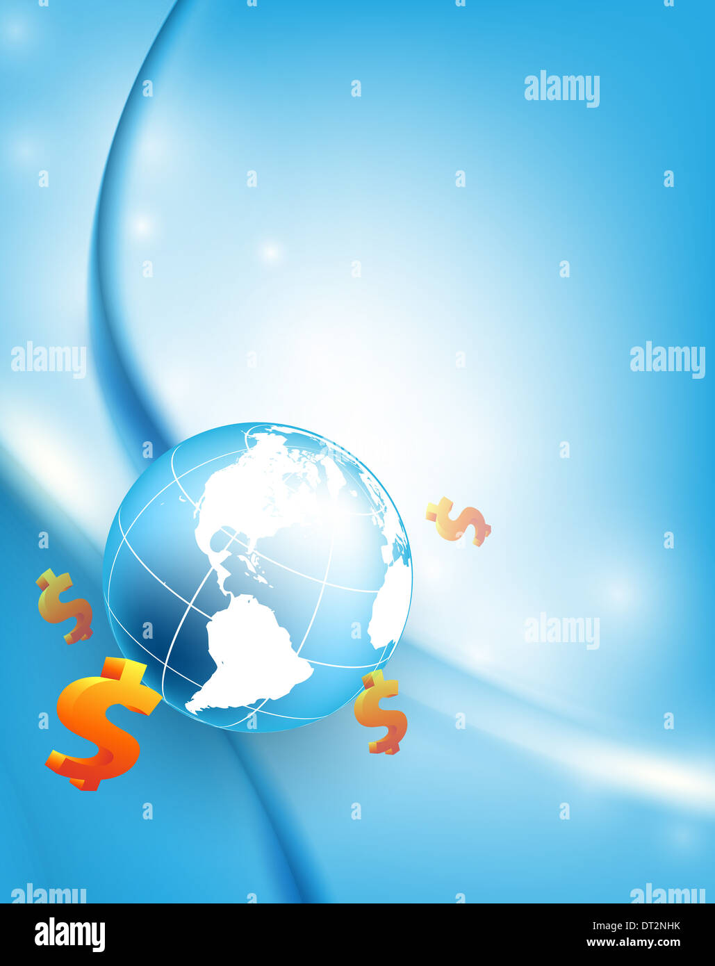colorful finance background with globe Stock Photo - Alamy