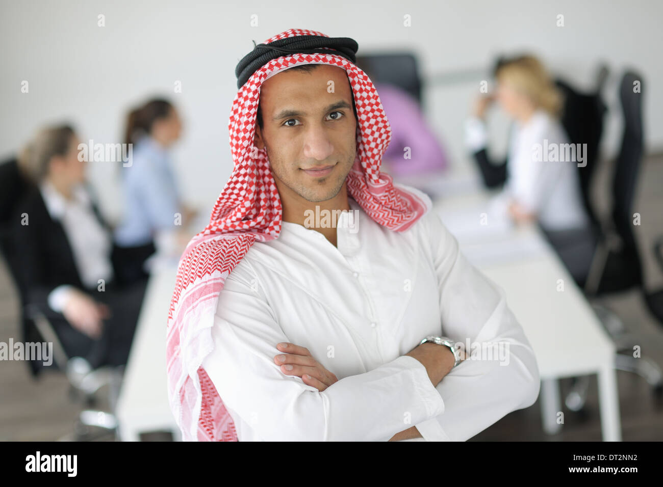 Arabic business man at meeting Stock Photo - Alamy