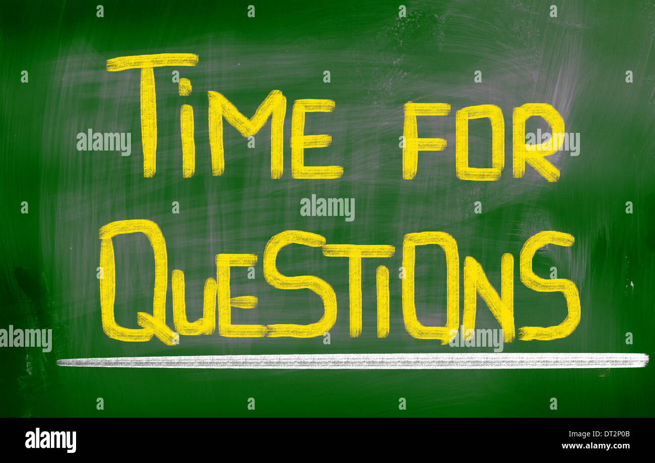 Time For Questions Concept Stock Photo - Alamy
