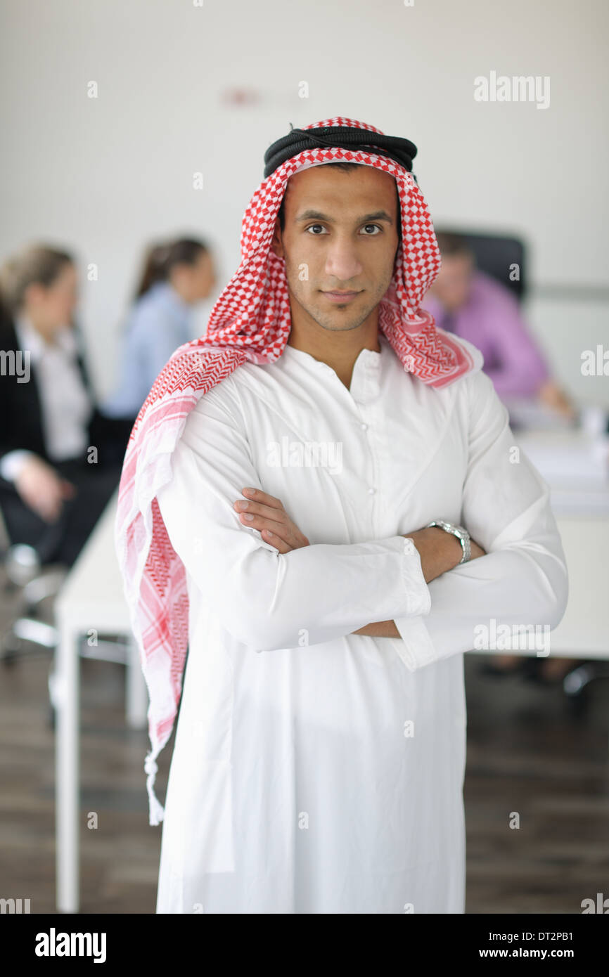 Arabic business man at meeting Stock Photo - Alamy