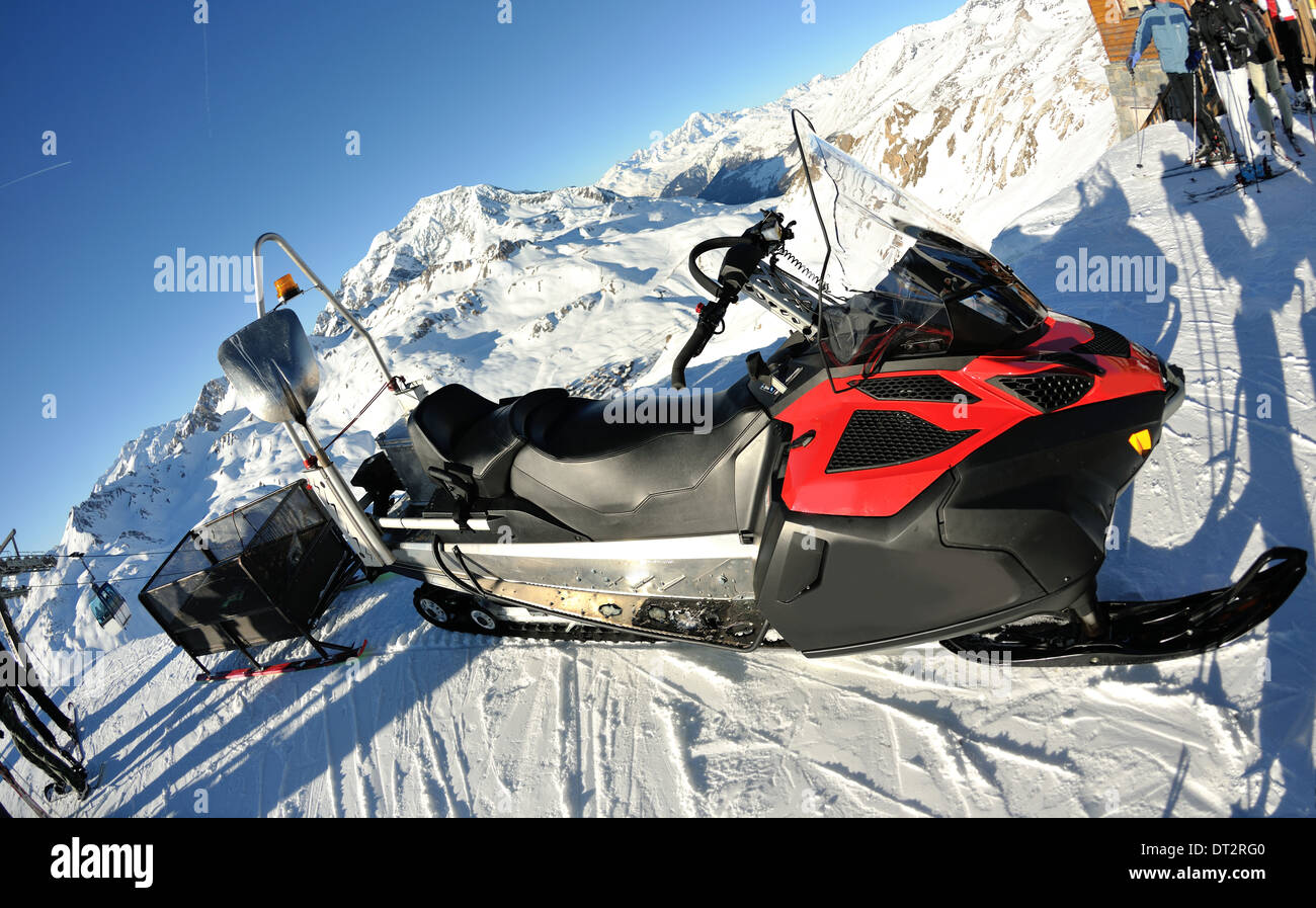 snow sledge mobile Stock Photo - Alamy