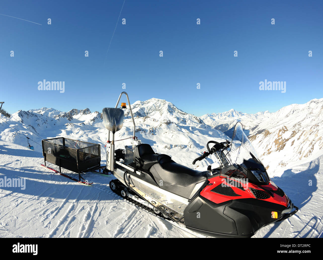 snow sledge mobile Stock Photo - Alamy
