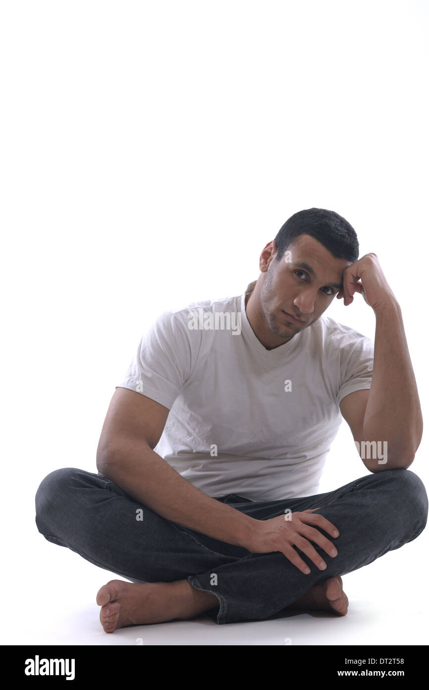 portrait of relaxed young man Stock Photo - Alamy