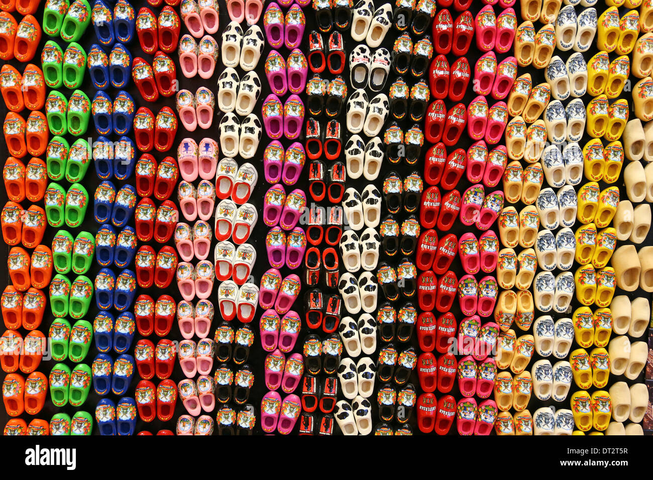 Traditional Dutch clogs fridge magnet souvenirs for tourists at the ...