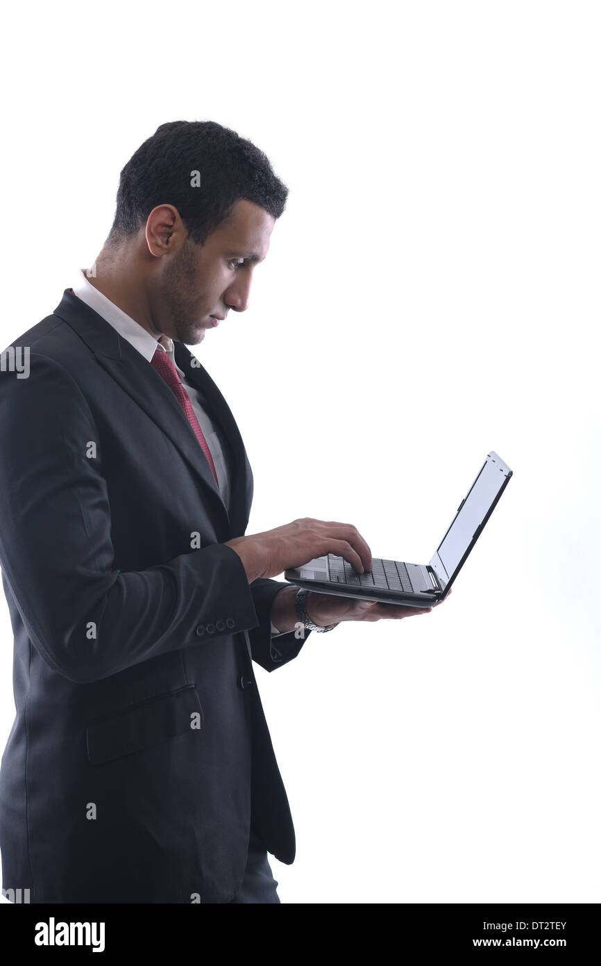 Mini people laptop hi-res stock photography and images - Alamy