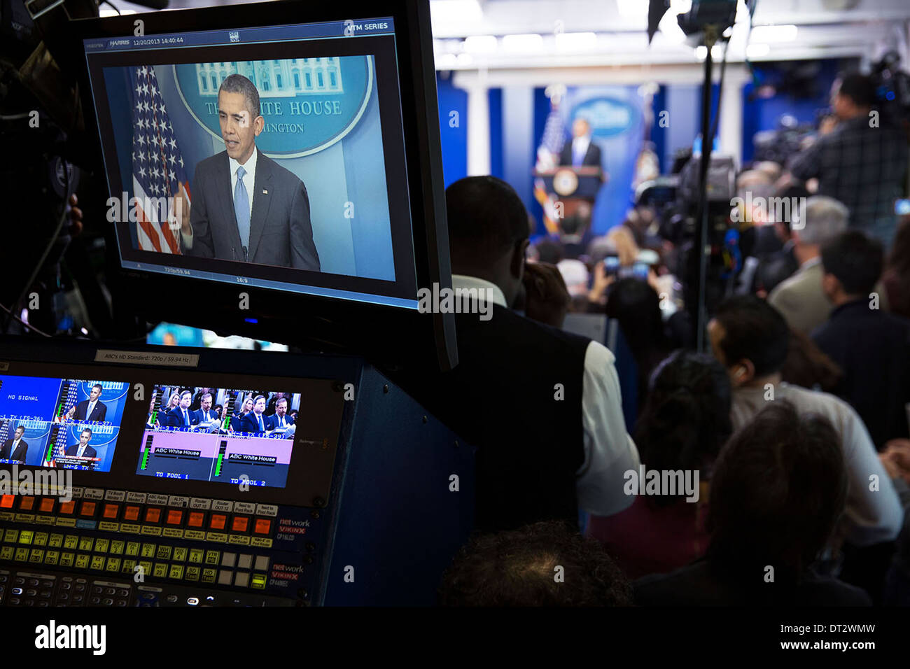 US President Barack Obama holds a press conference in the James S ...