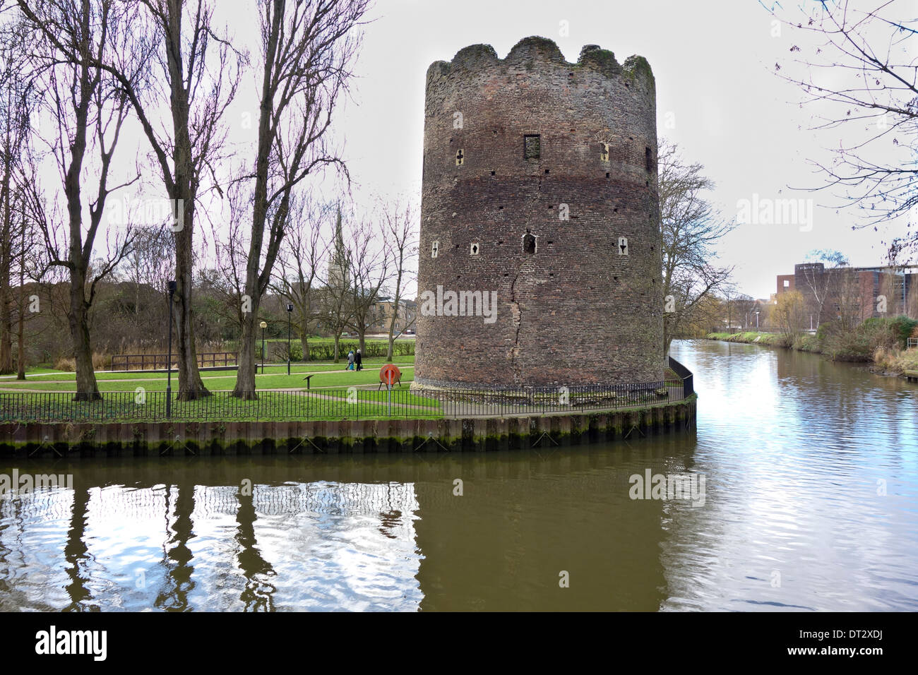 Cow tower and River Wensum Norwich Stock Photo - Alamy