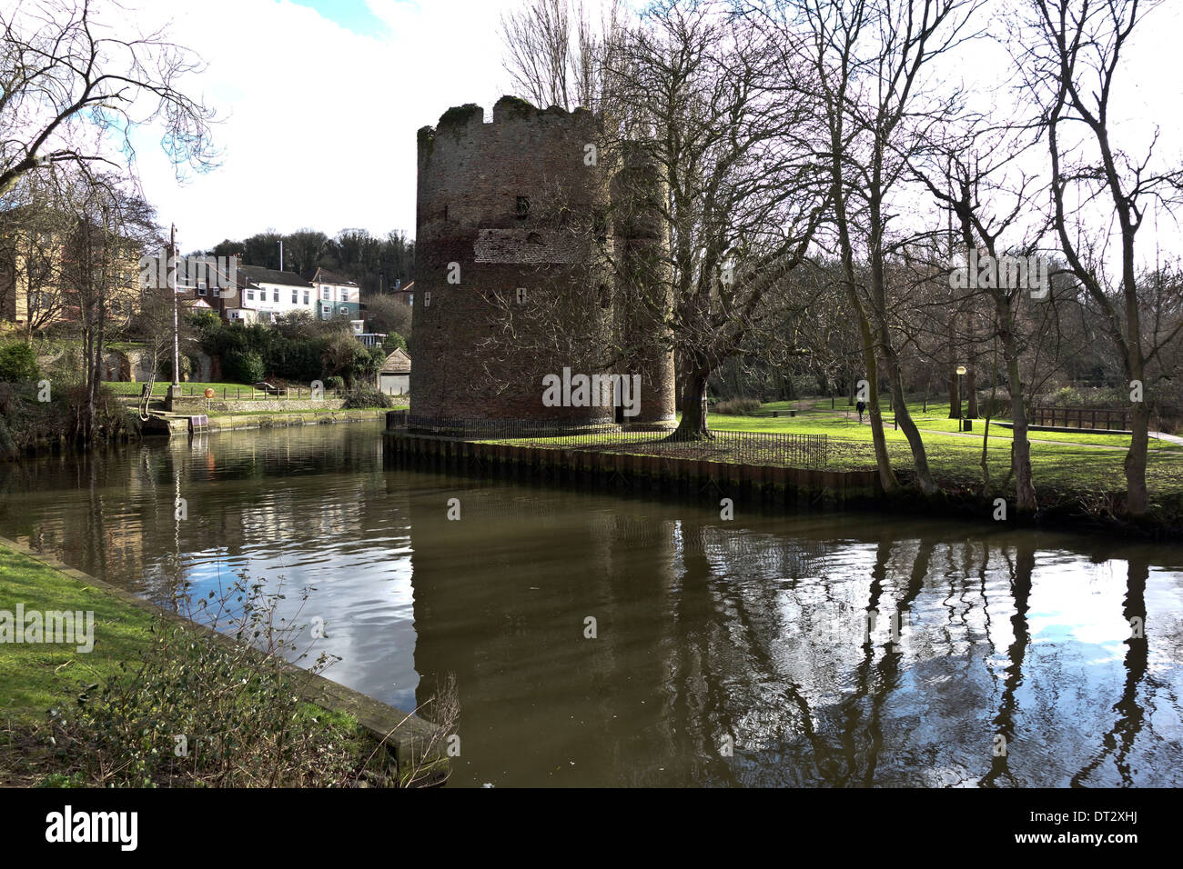 Cow tower and River Wensum Norwich Stock Photo - Alamy