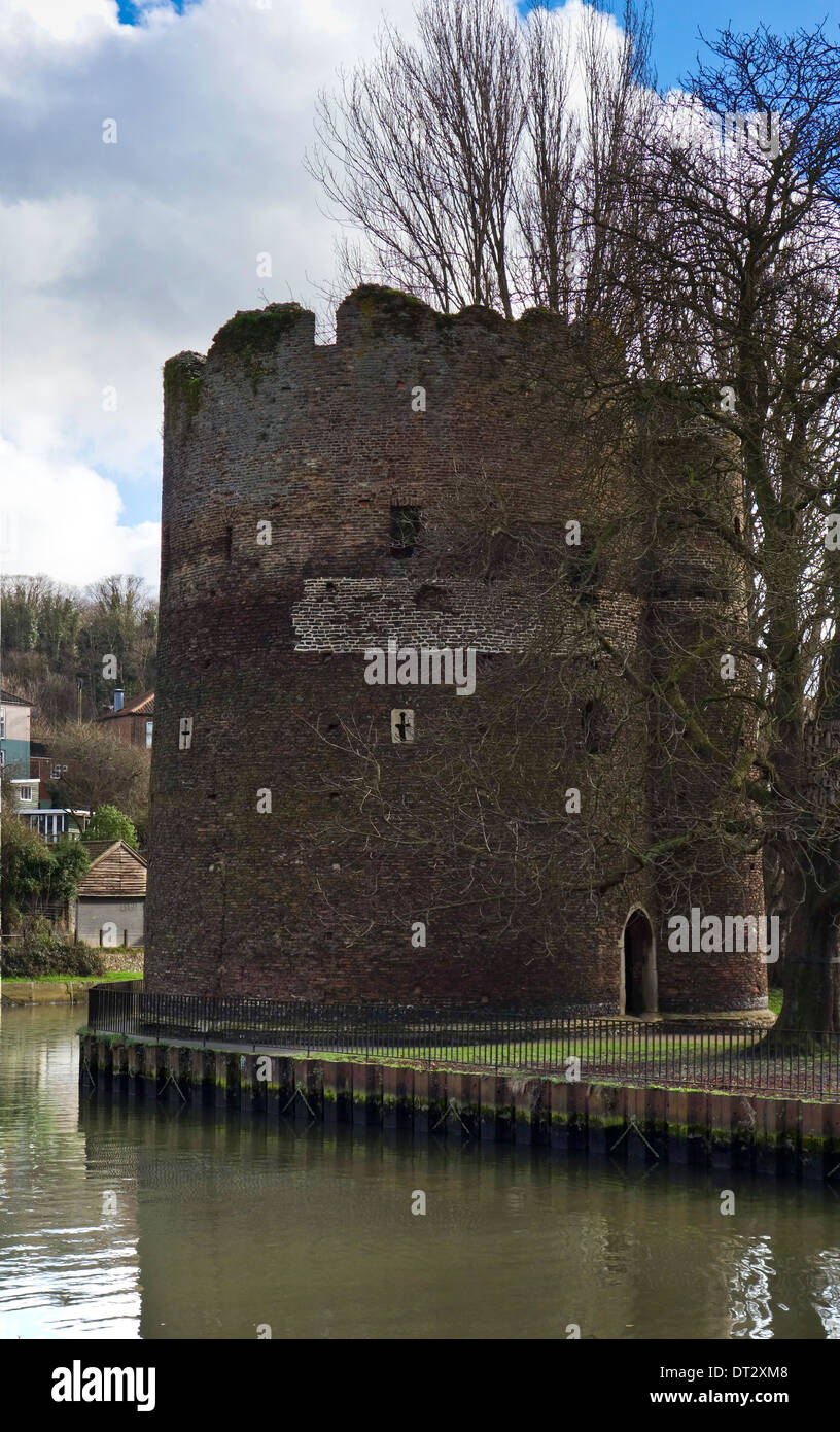 Cow tower and River Wensum Norwich Stock Photo - Alamy