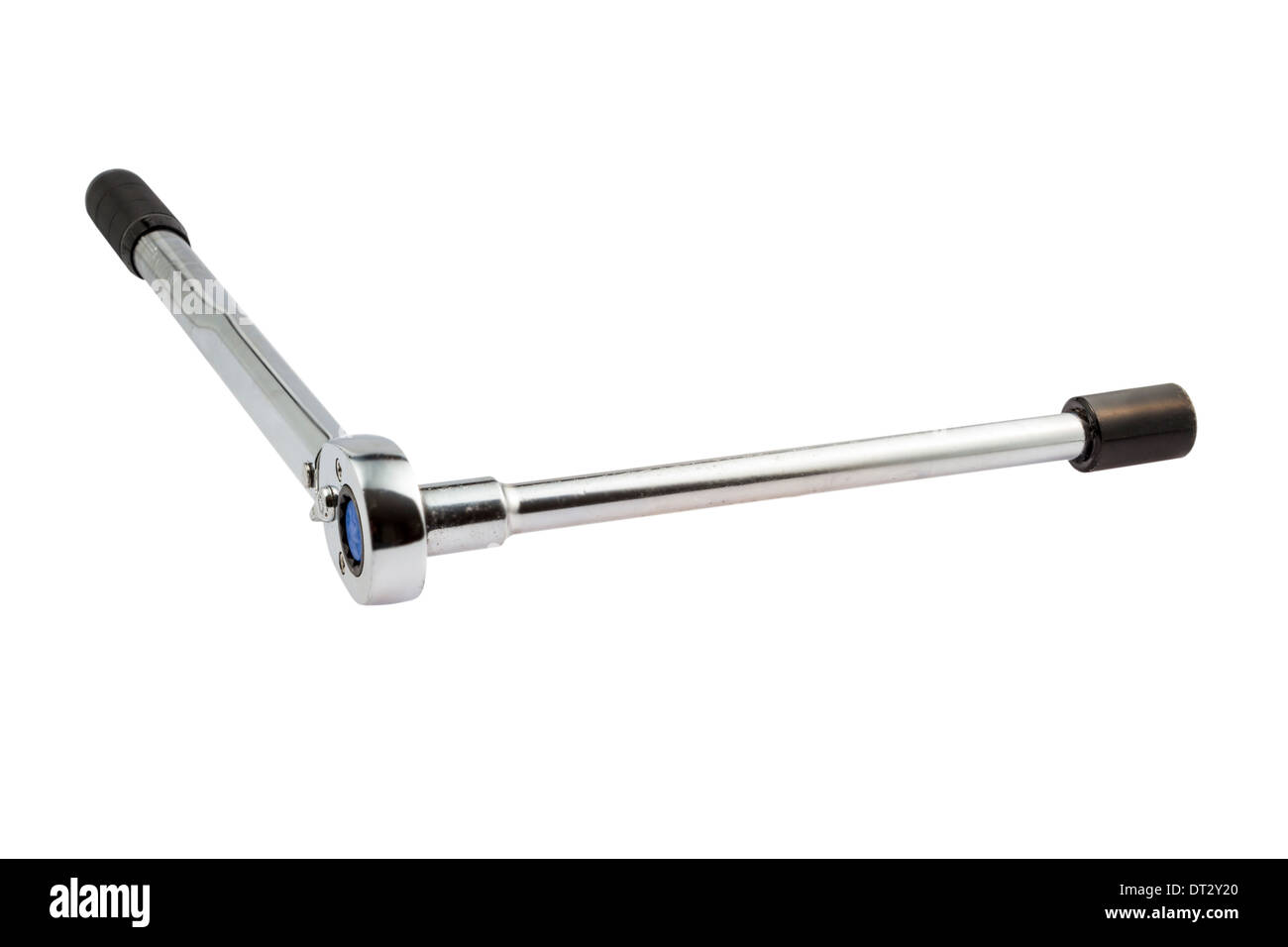 Silver chrome torque key isolated on white background Stock Photo - Alamy