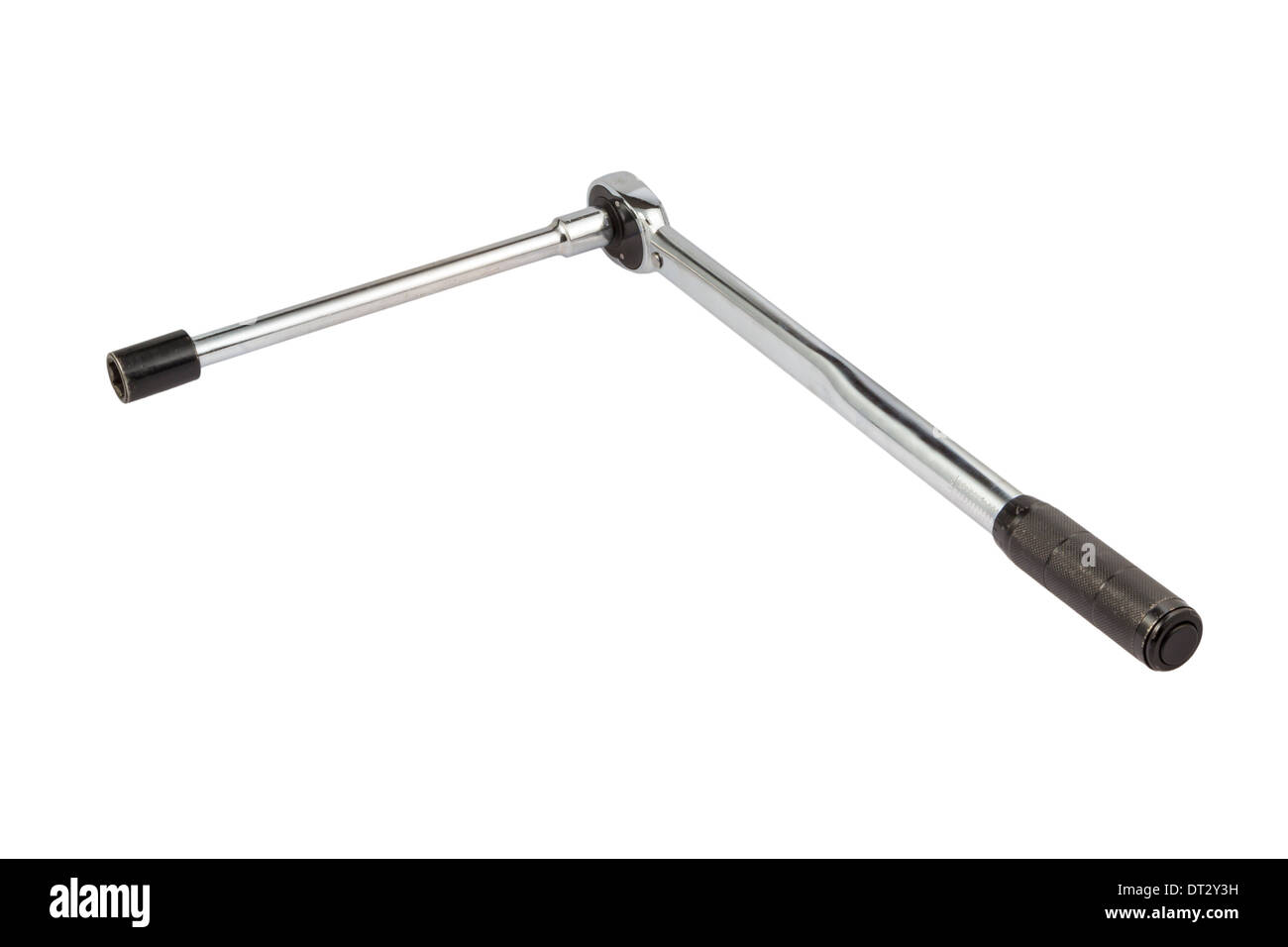 Silver chrome torque key isolated on white background Stock Photo - Alamy