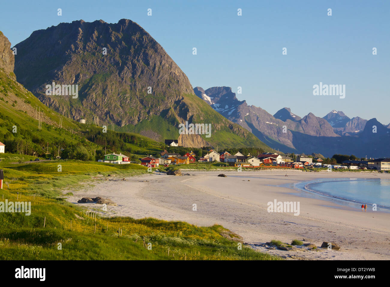 Beach in a village of Ramberg on Lofoten islands Stock Photo - Alamy