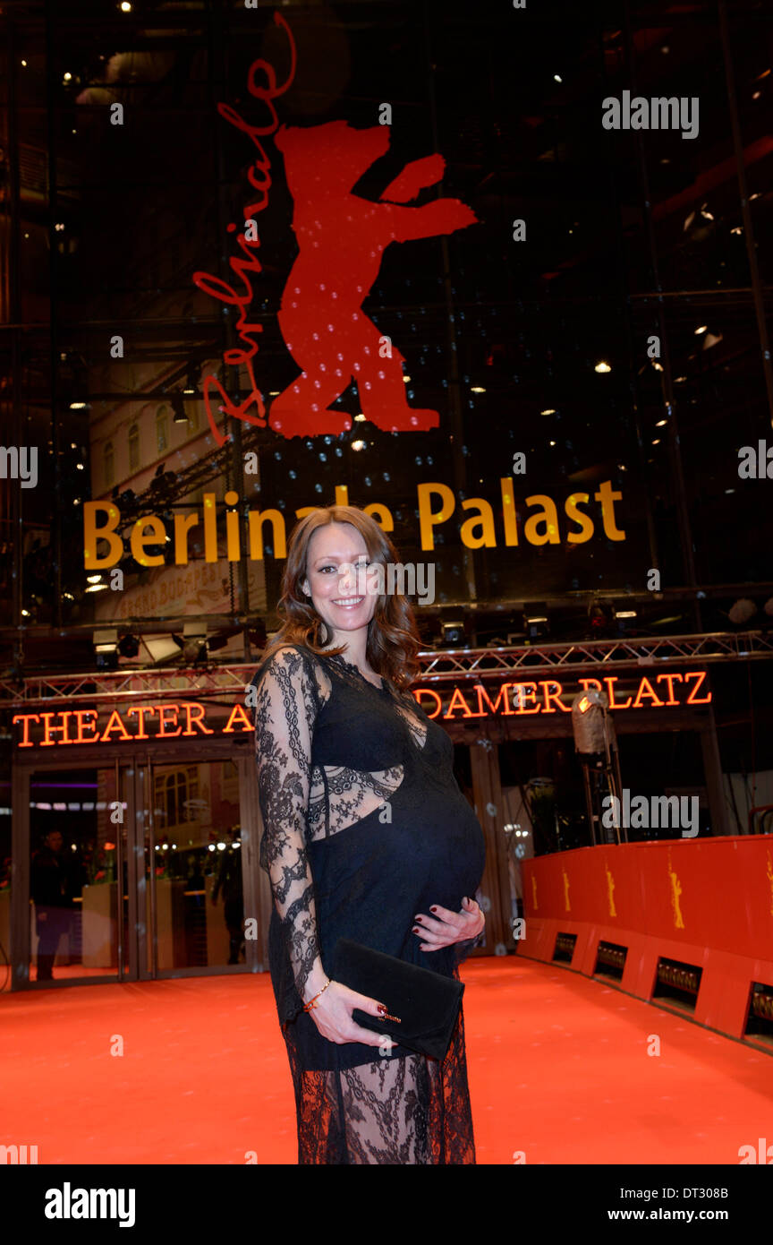 Berlin, Germany. 6th Feb, 2014. Lavinia Wilson during the opening party ...