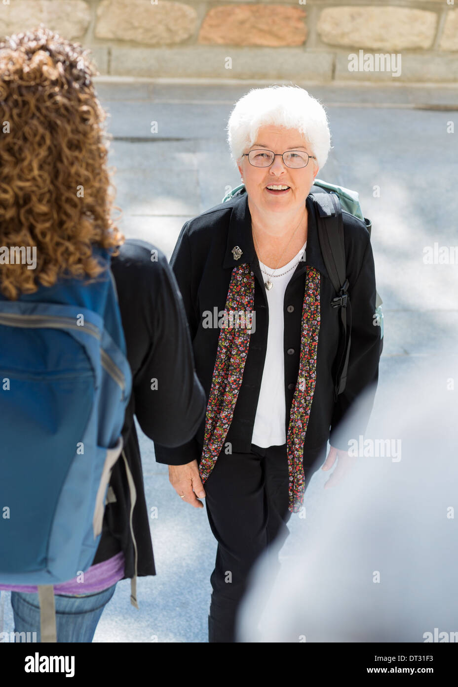 Walking to class hi-res stock photography and images - Alamy