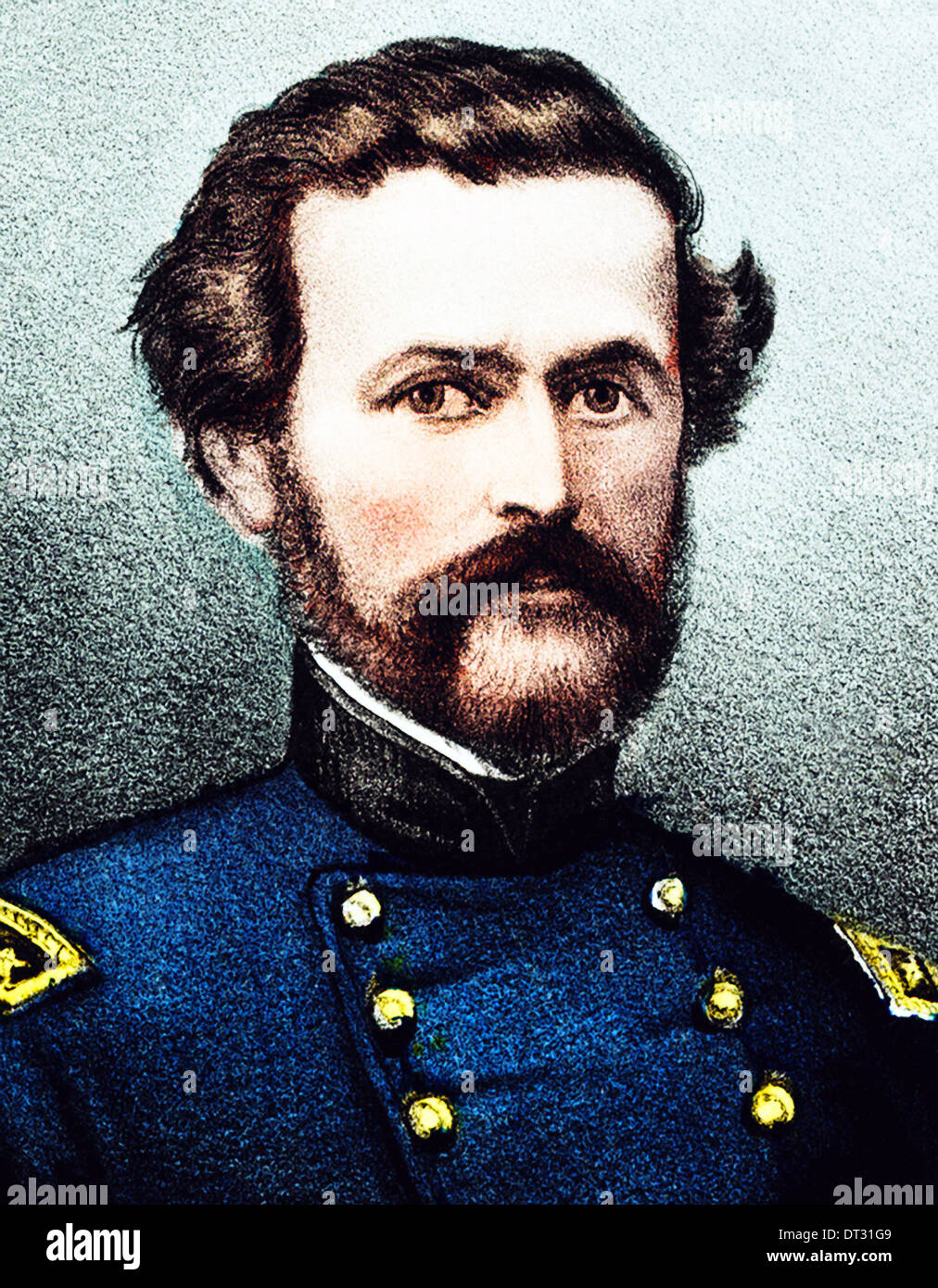 Vintage portrait of John C Fremont Stock Photo - Alamy