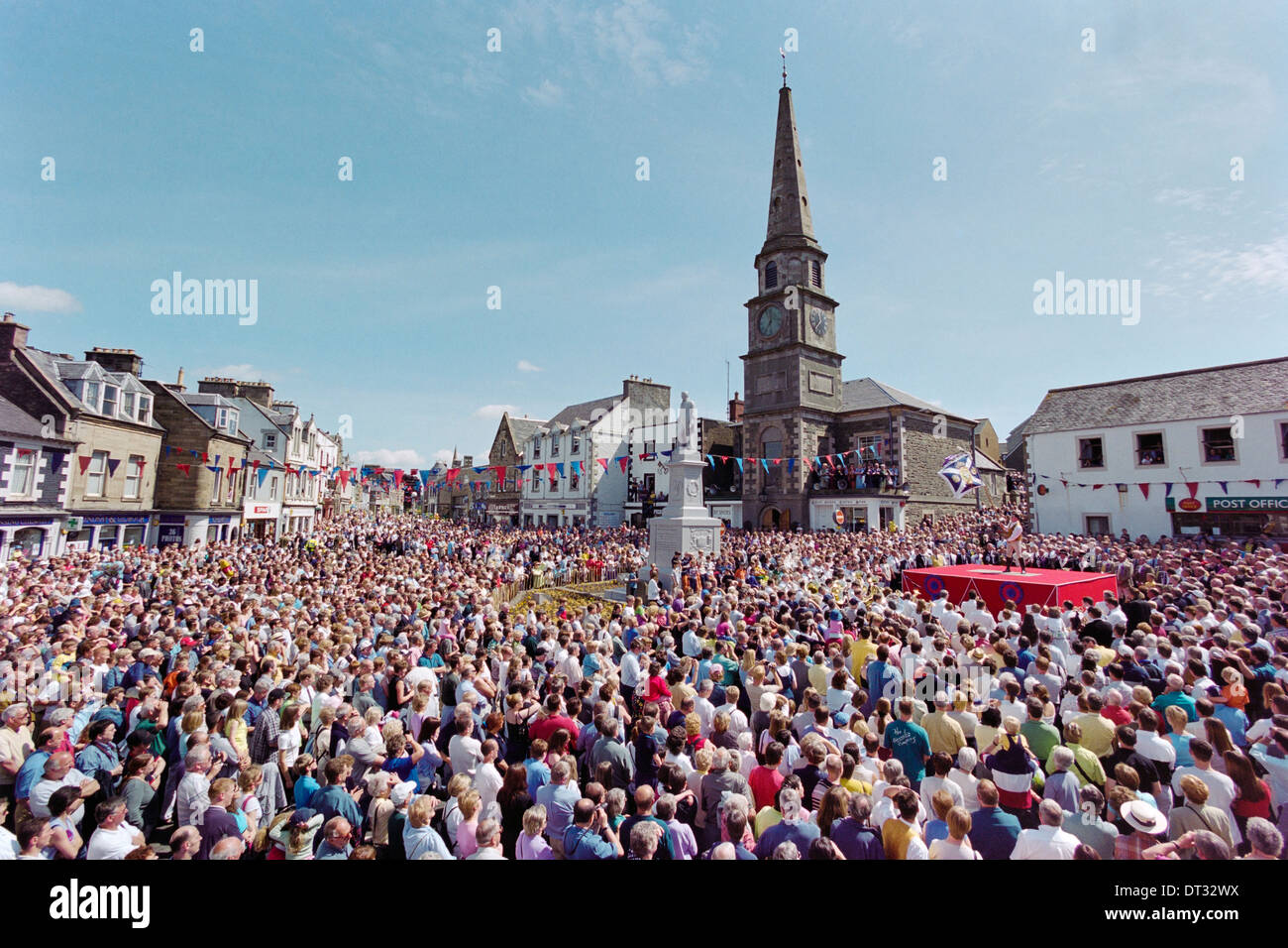Selkirk Common Riding. Royal Burgh standard bearer Steven Squance ...