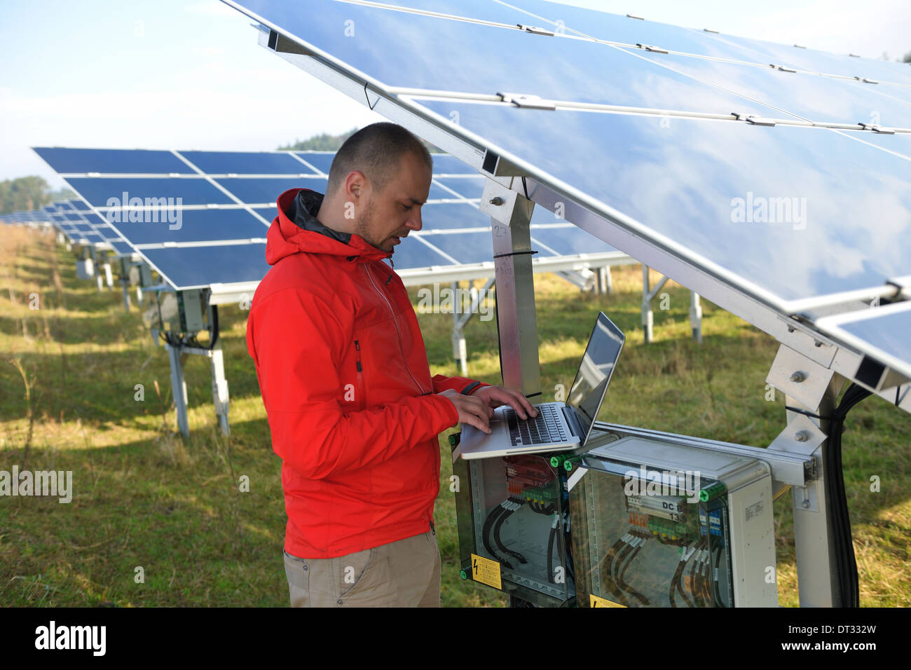 Engineer in solar energy field hi-res stock photography and images - Alamy