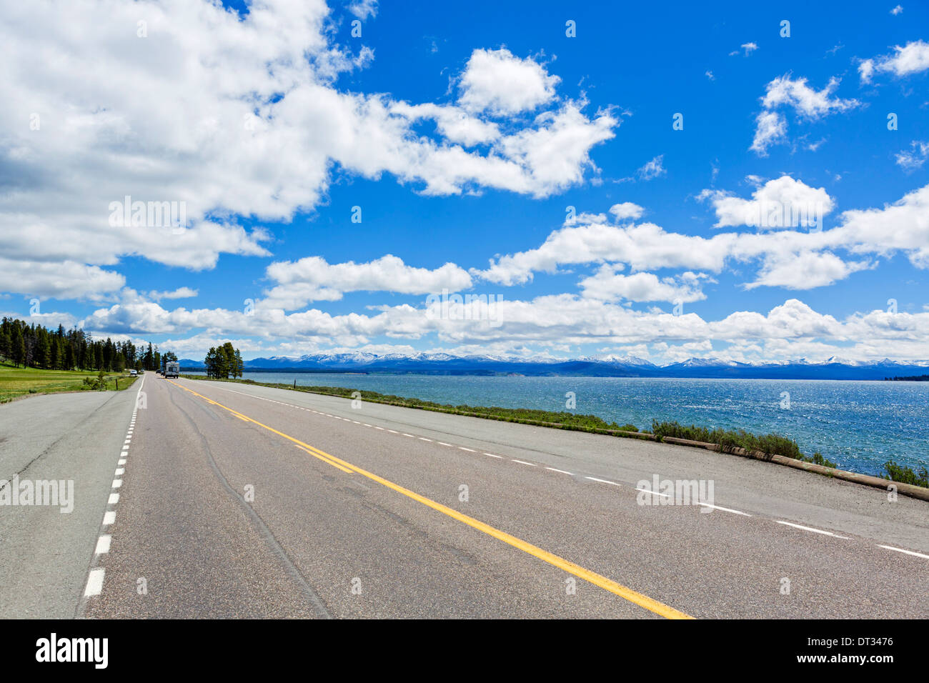 Yellowstone road hi-res stock photography and images - Alamy