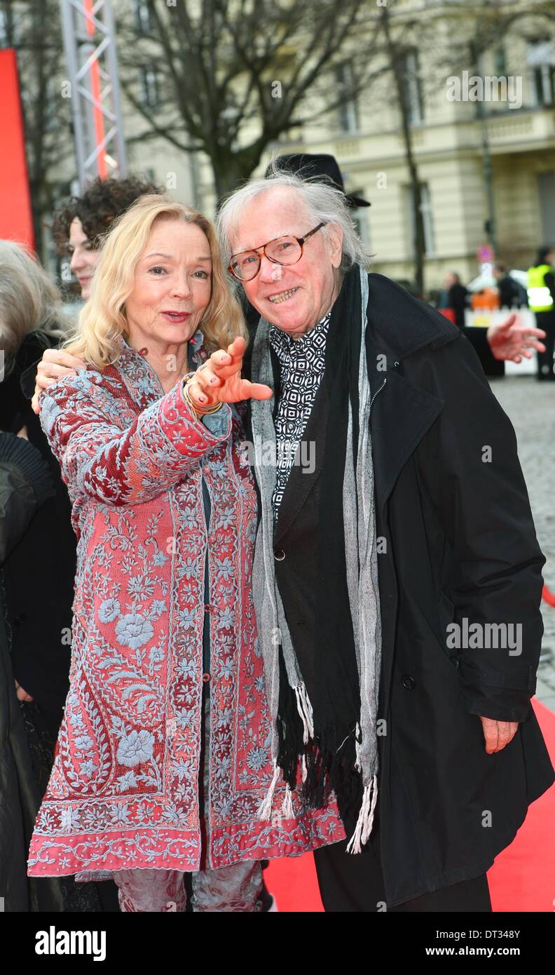 Berlin, Germany. 07th Feb, 2014. Musician Klaus Doldinger and his wife ...