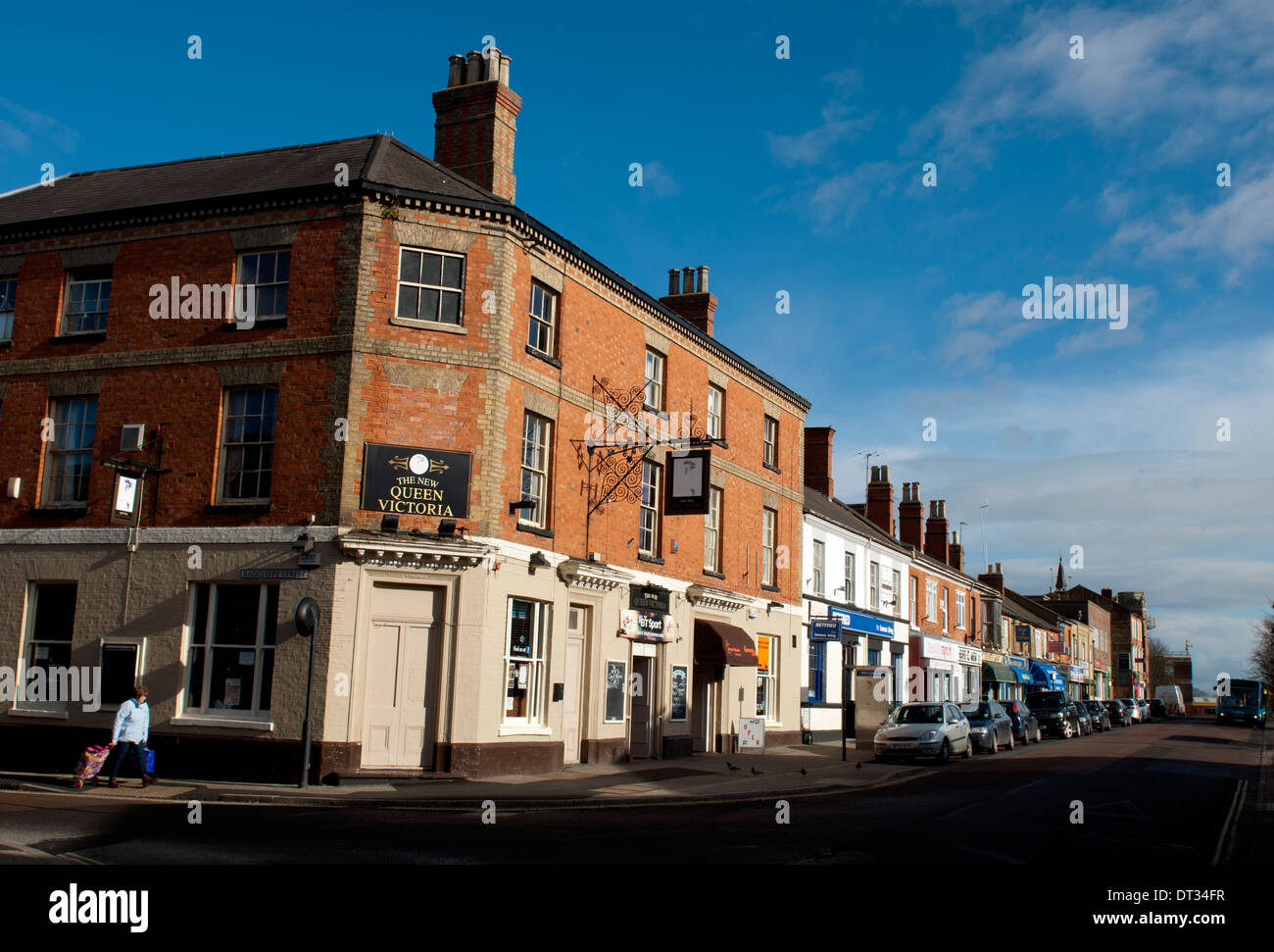 The New Queen Victoria pub and Church Street, Wolverton ...