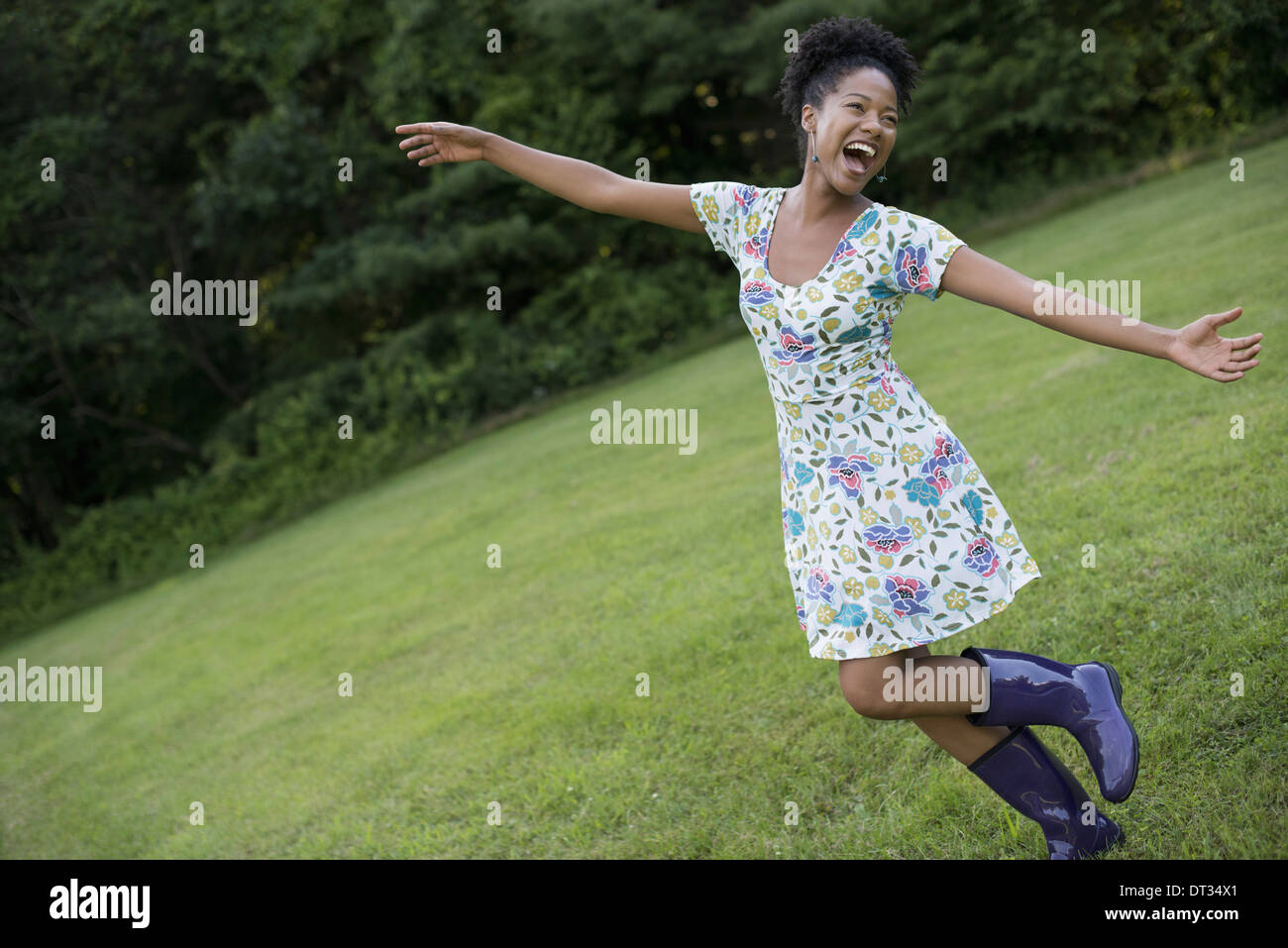 Person Twirling In Dress