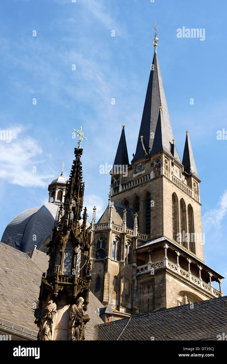 Aachen Cathedral also known as Imperial Cathedral or Royal Church of St ...