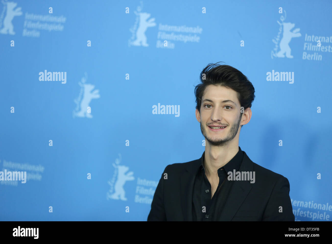 Berlin, Germany. 07th Feb, 2014. French actor Pierre Niney poses during ...