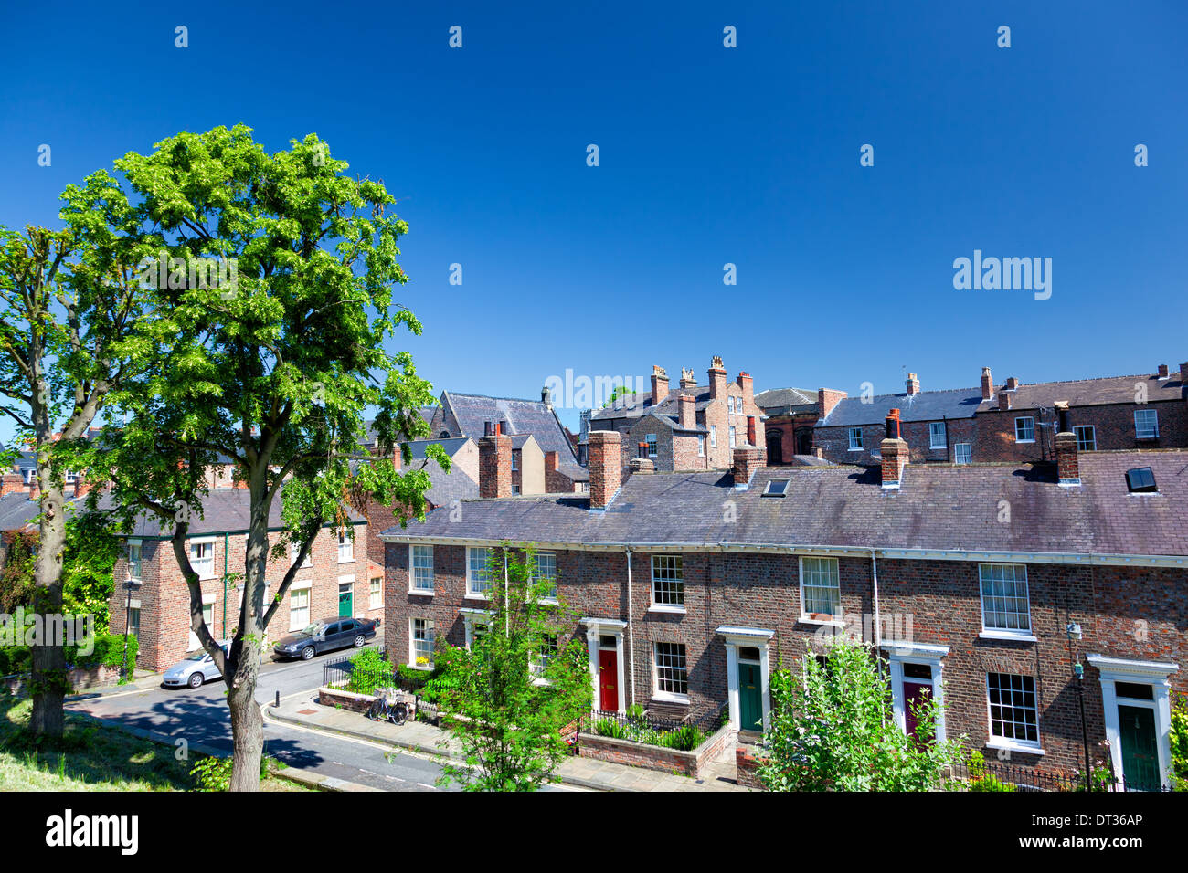 Residential area of York, a city in North Yorkshire, England Stock ...