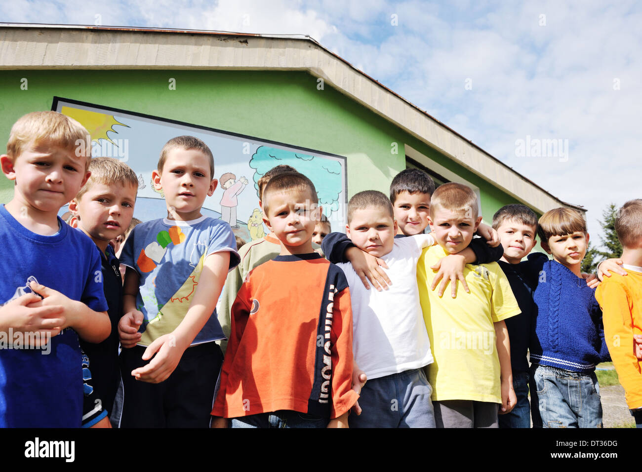 preschool kids outdoor have fun Stock Photo - Alamy