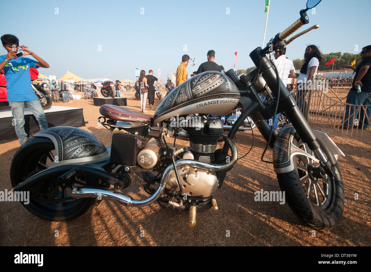 Bikes at the India Bike Week 2014 held at Vagator Beach North Goa in ...