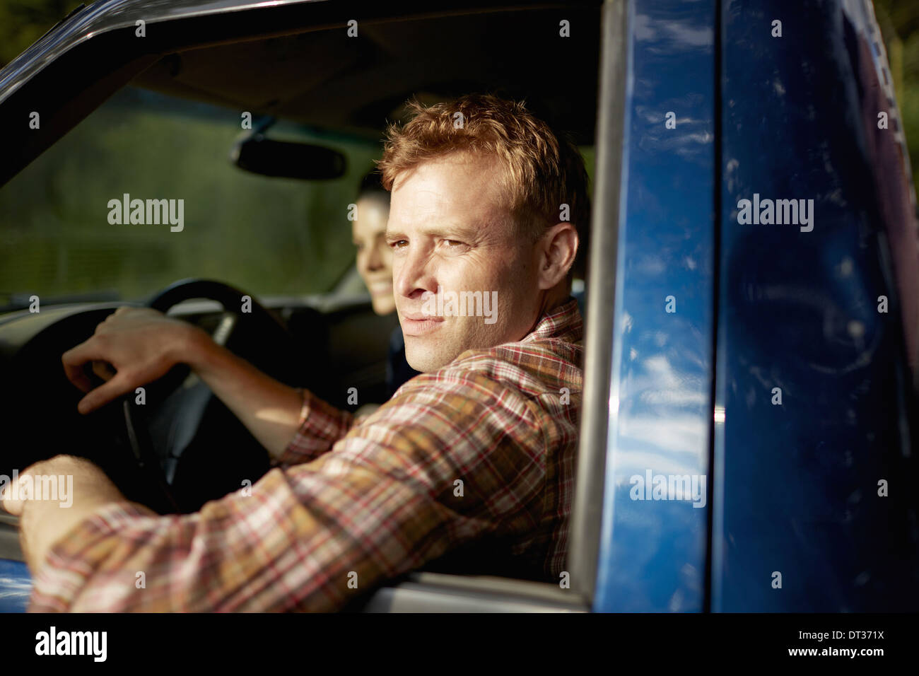 A pick up truck driver with woman beside him Stock Photo - Alamy A pick up truck driver with woman beside him Stock Photo - Alamy