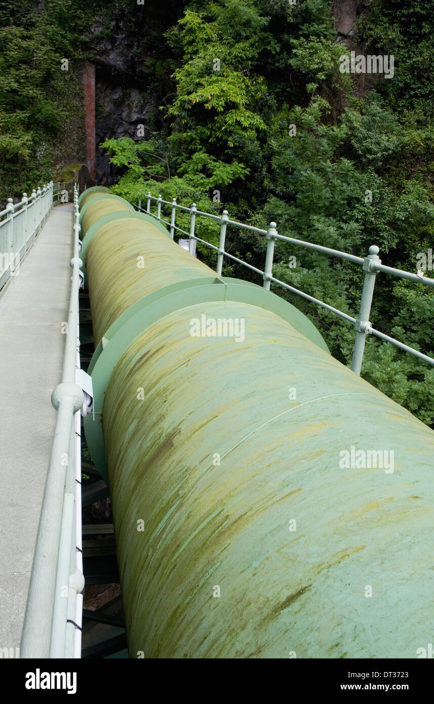 Big Pipe and Walkway Stock Photo - Alamy