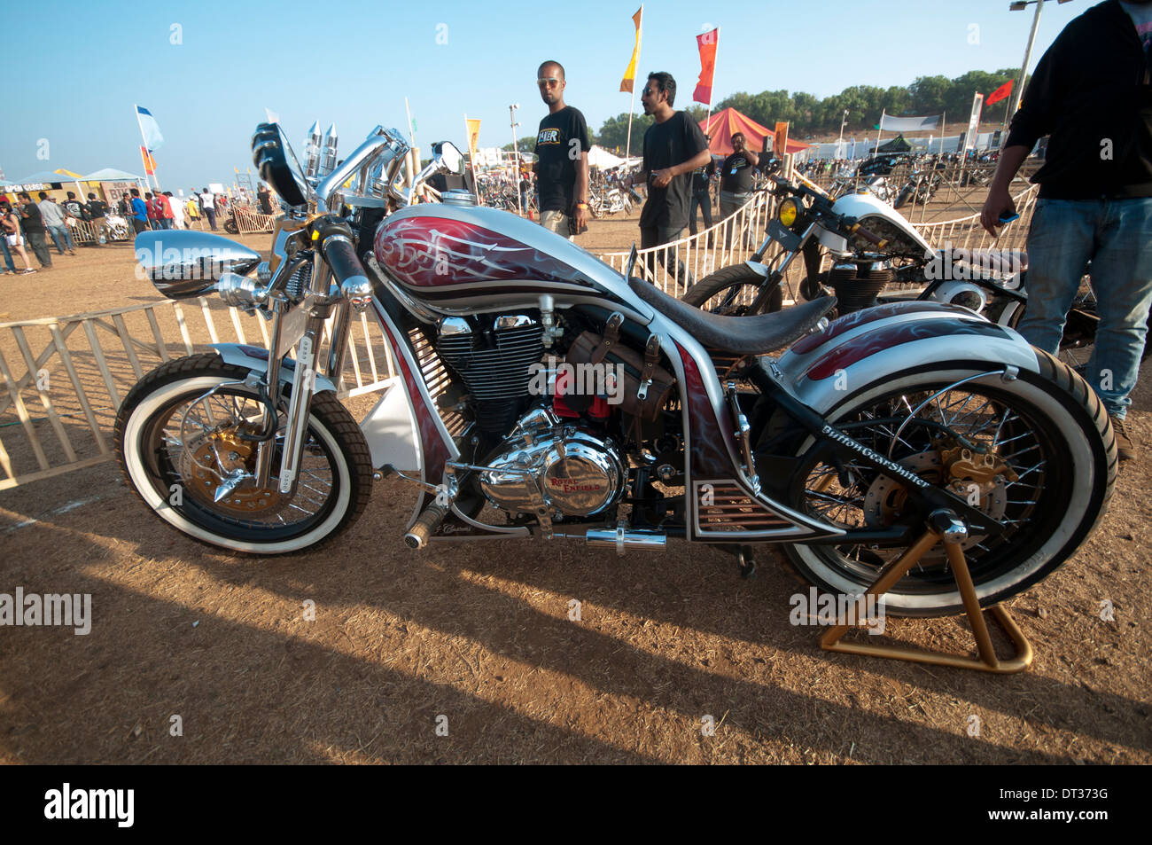 Bikes at the India Bike Week 2014 held at Vagator Beach North Goa in ...