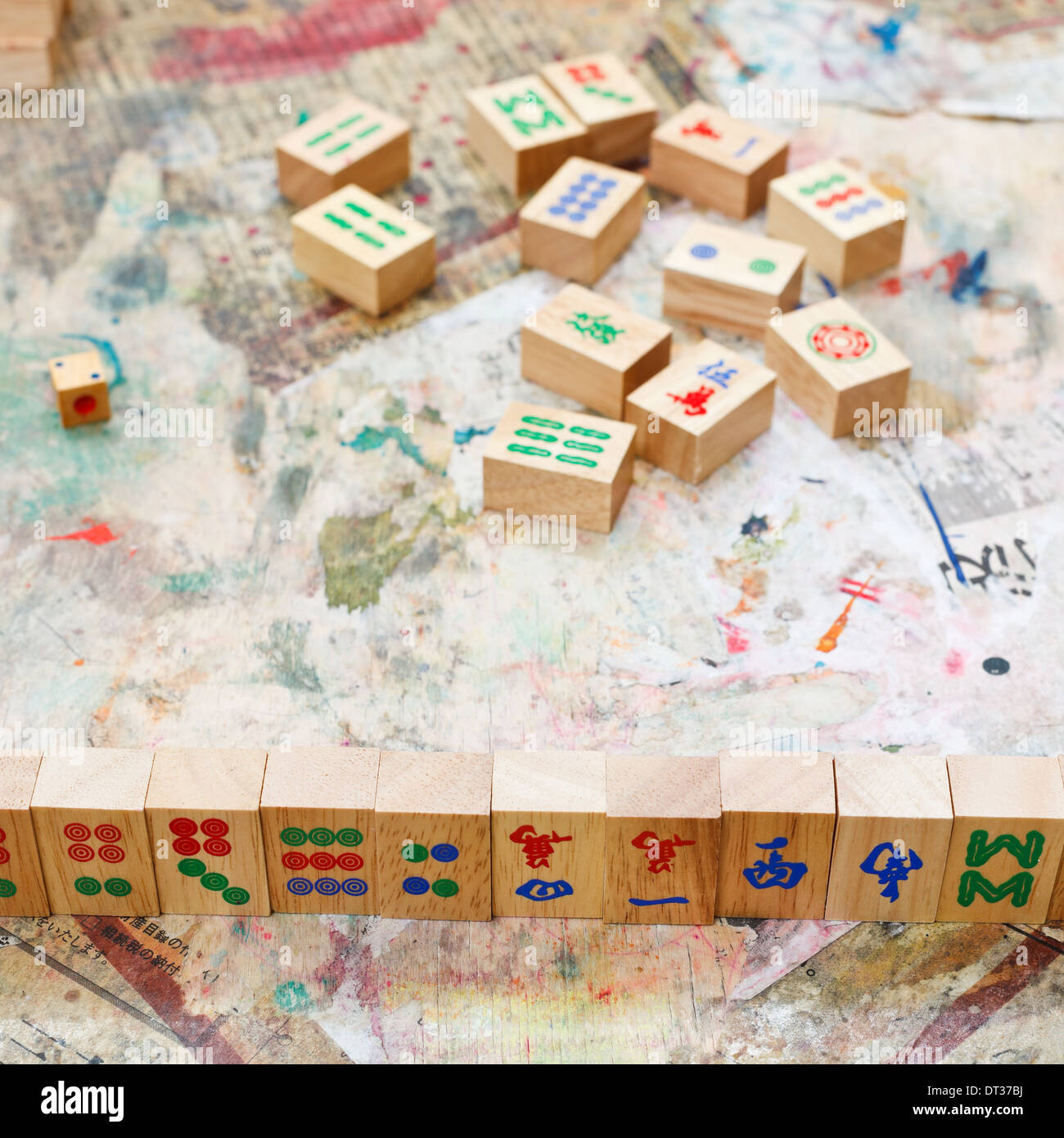 Mahjong tiles wall hi-res stock photography and images - Alamy
