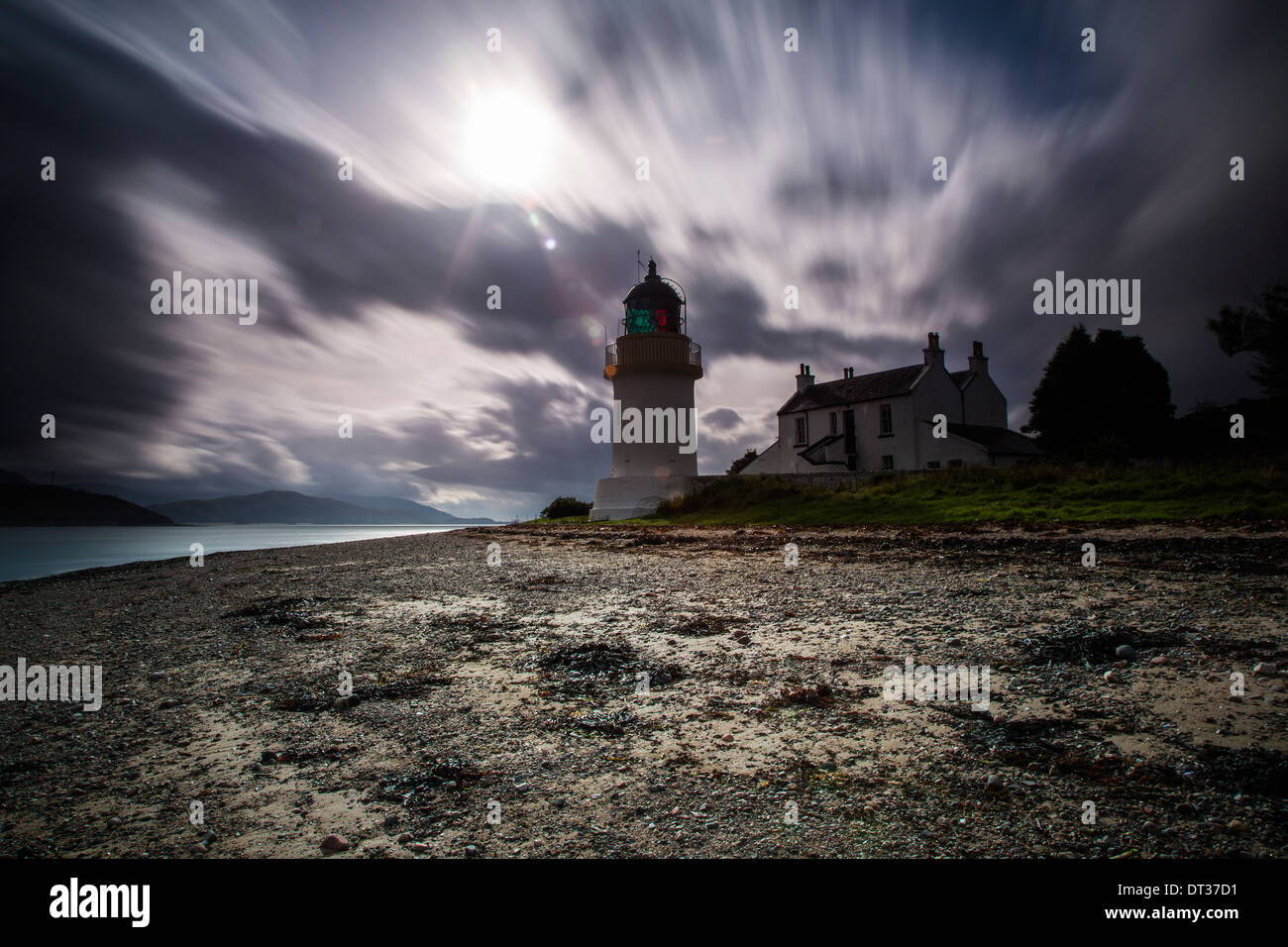 The Corran Lighthouse, Ardgour, Scotland Stock Photo - Alamy