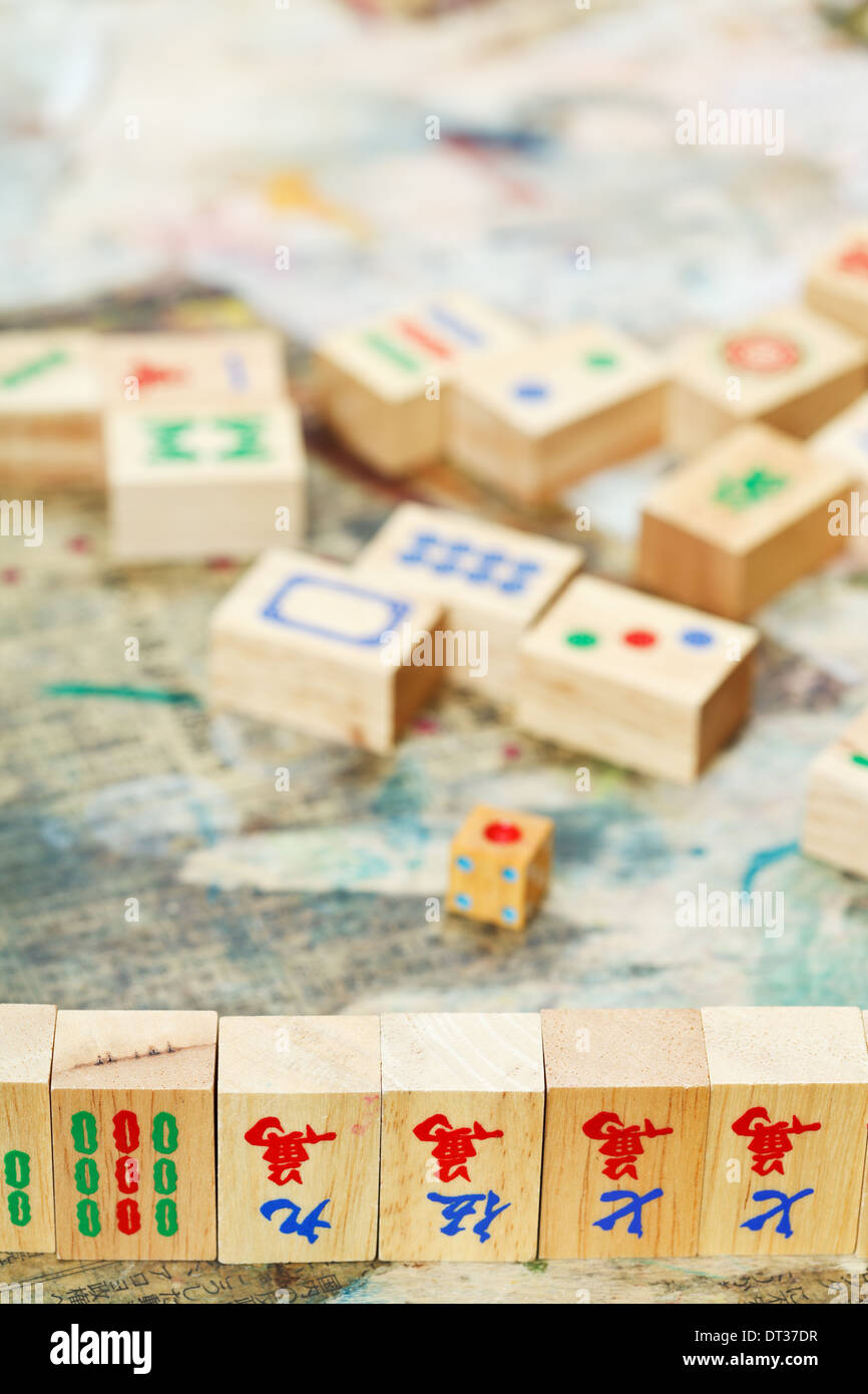 Mahjong tiles wall hi-res stock photography and images - Alamy