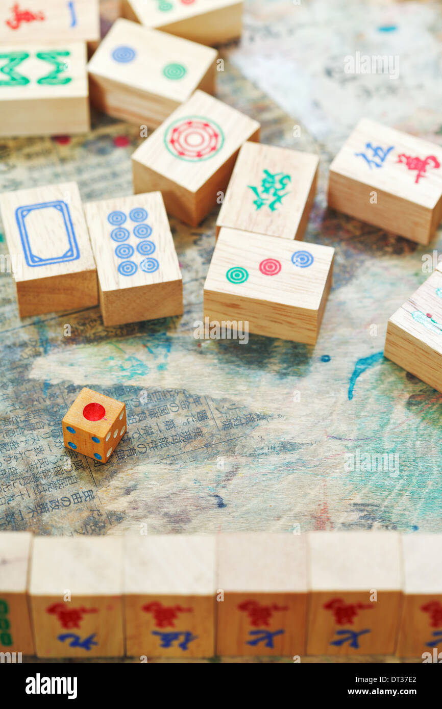 Mahjong tiles wall hi-res stock photography and images - Alamy