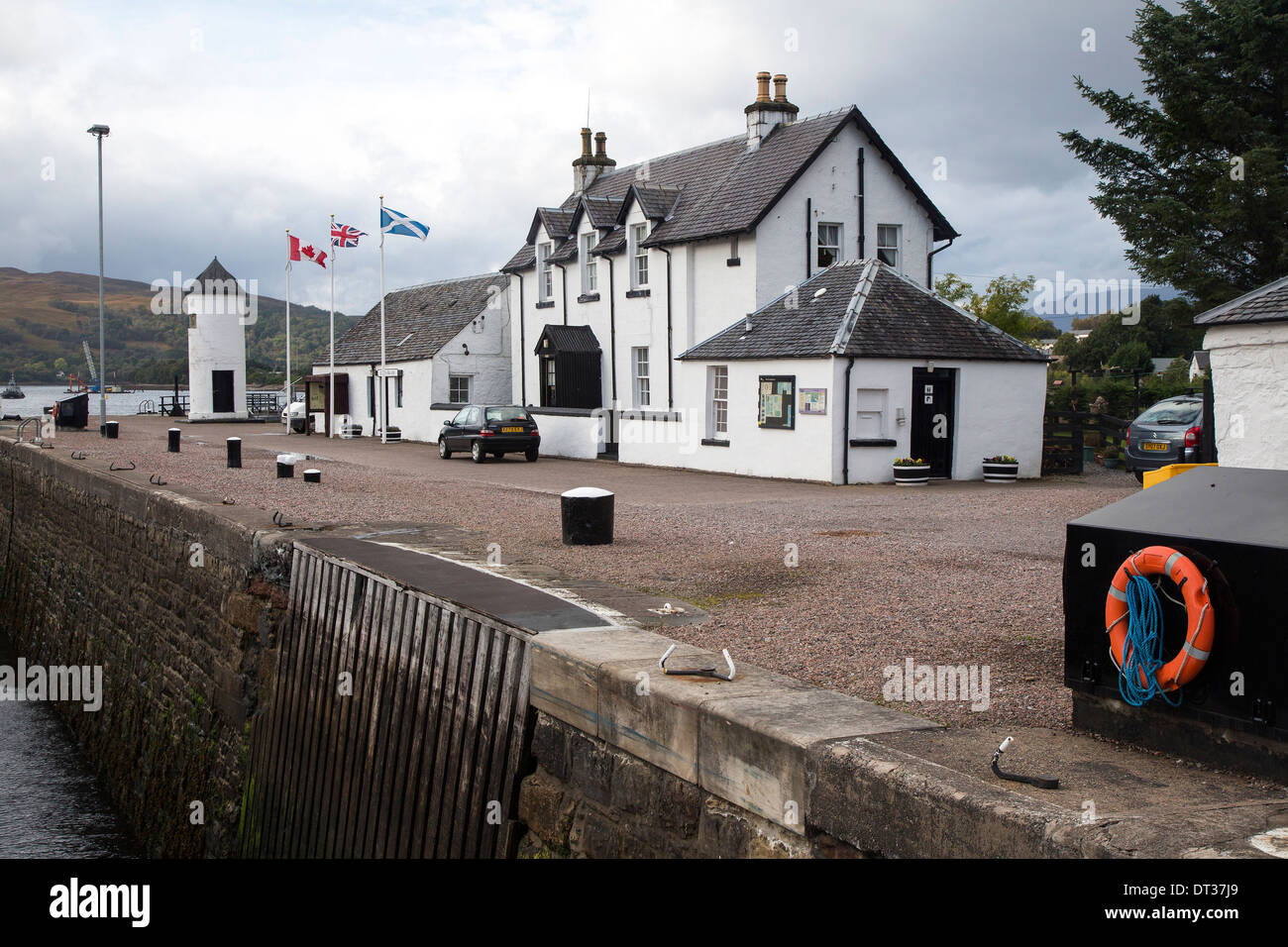 Corpach the entrance to the Caledonian Canal, Fort William, Scotland ...