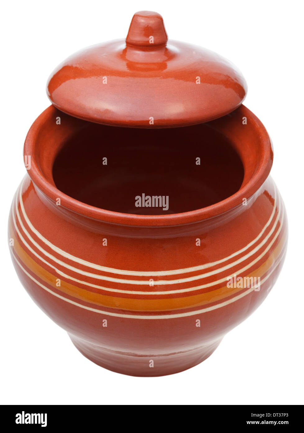 Earthenware pot half open lid isolated hi-res stock photography and ...