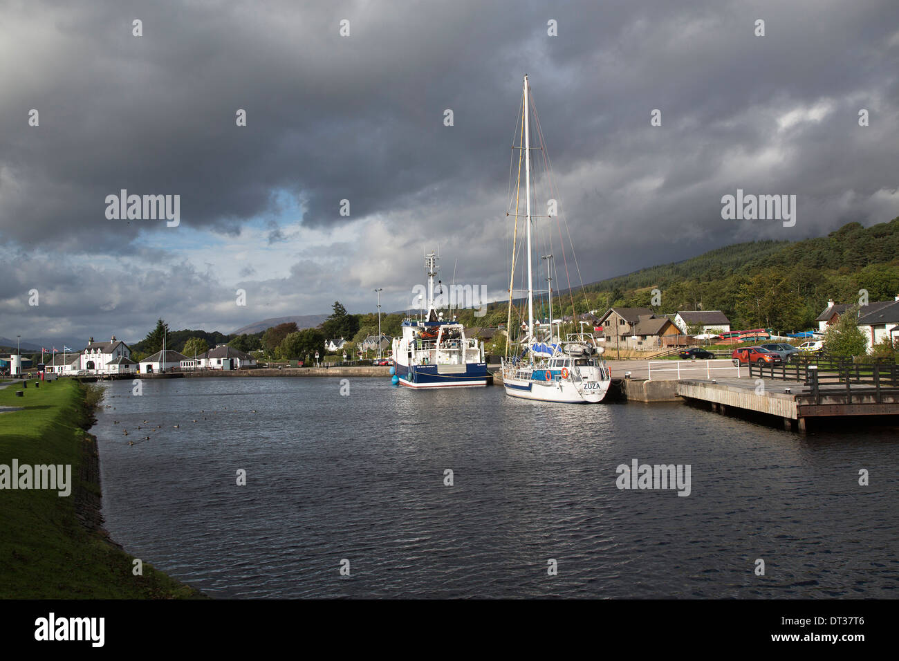 Corpach the entrance to the Caledonian Canal, Fort William, Scotland ...