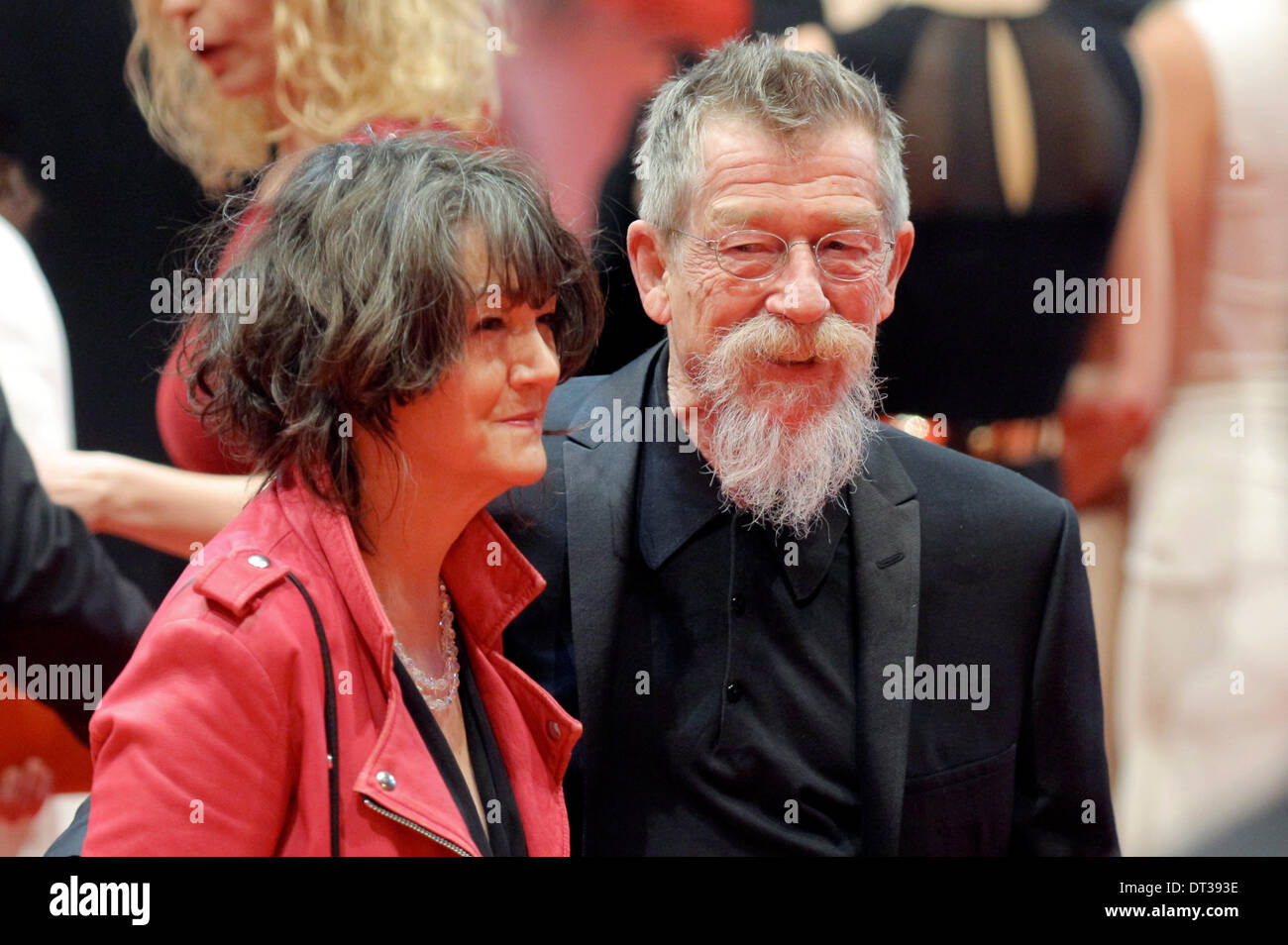 Berlin, Germany. 6th Feb, 2014. John Hurt and wife Anwen Rees-Myers ...