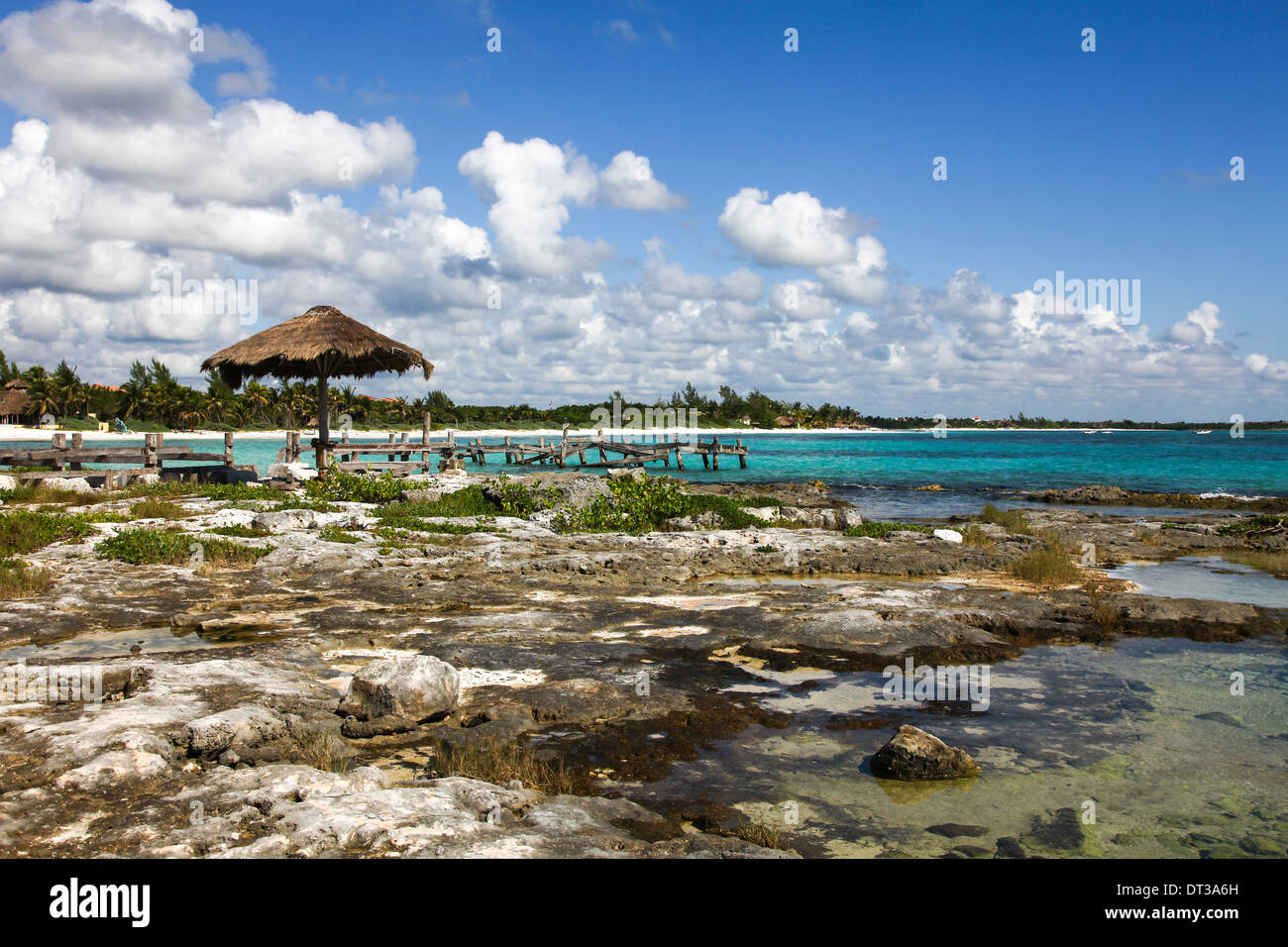 the Caribbean sea at Riviera Maya Mayan Riviera Cancun Yucatan ...