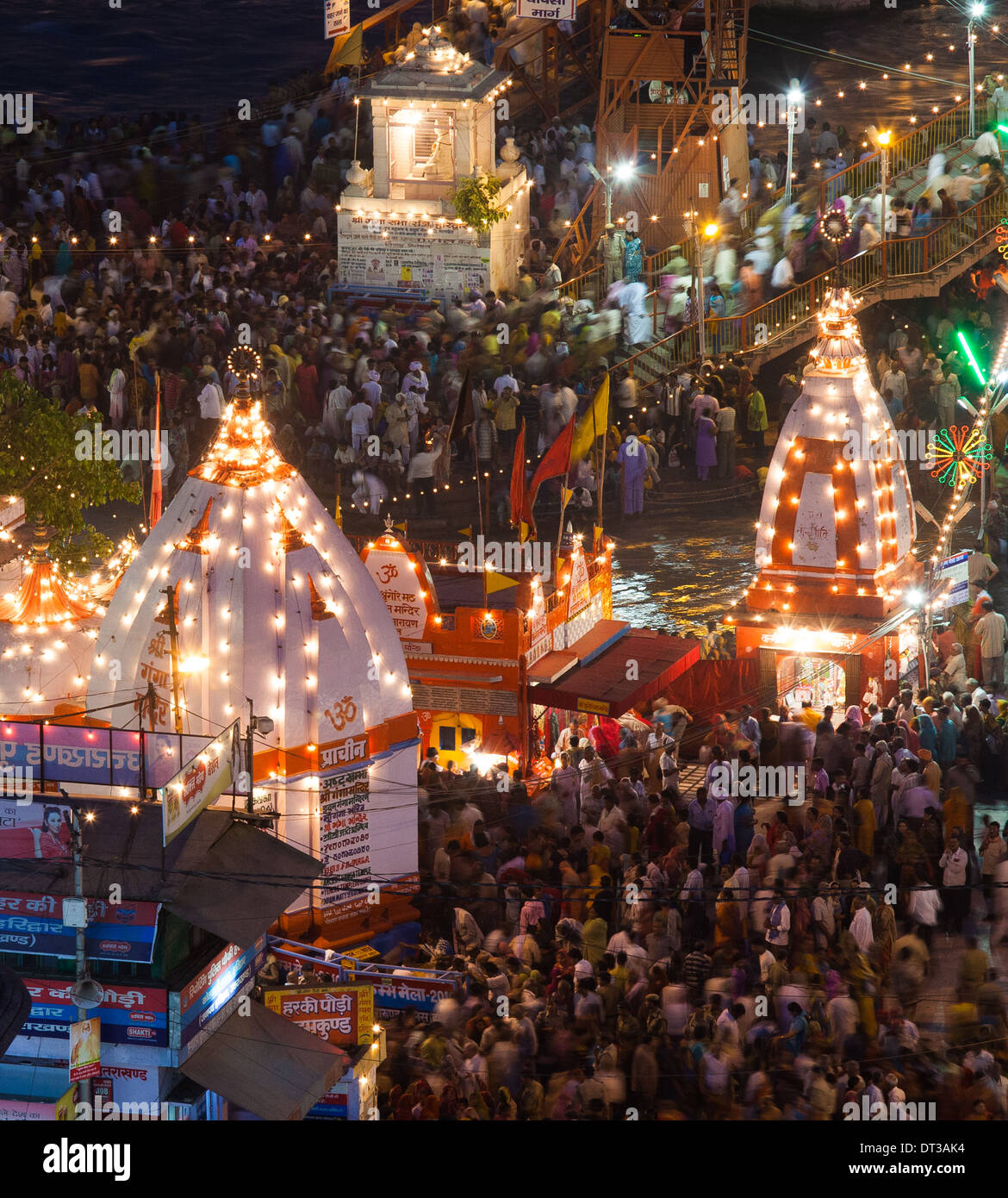 Kumbh mela, night hi-res stock photography and images - Alamy