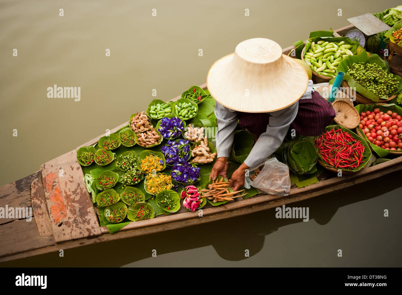 Floating markets are a common tradition throughout Southeast Asia ...
