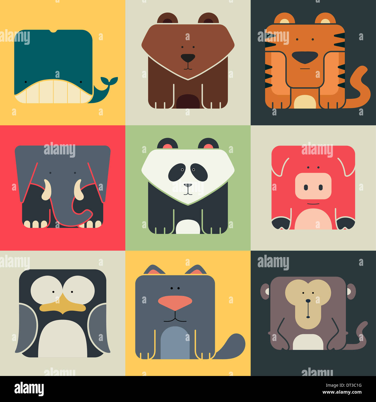 Zoo cartoon hi-res stock photography and images - Alamy