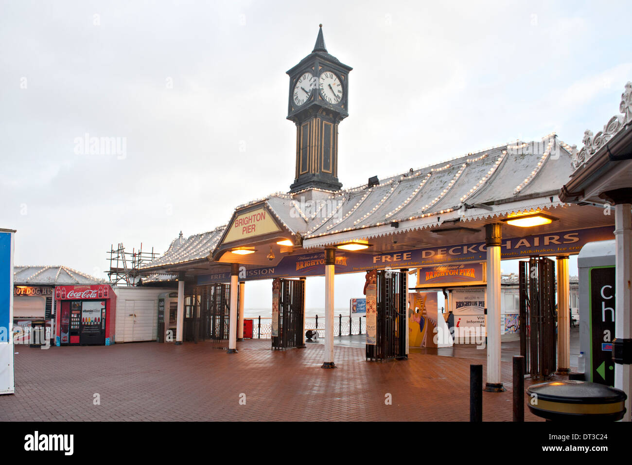 Entrance to Brighton Pier, often called 'Palace Pier' at Brighton ...