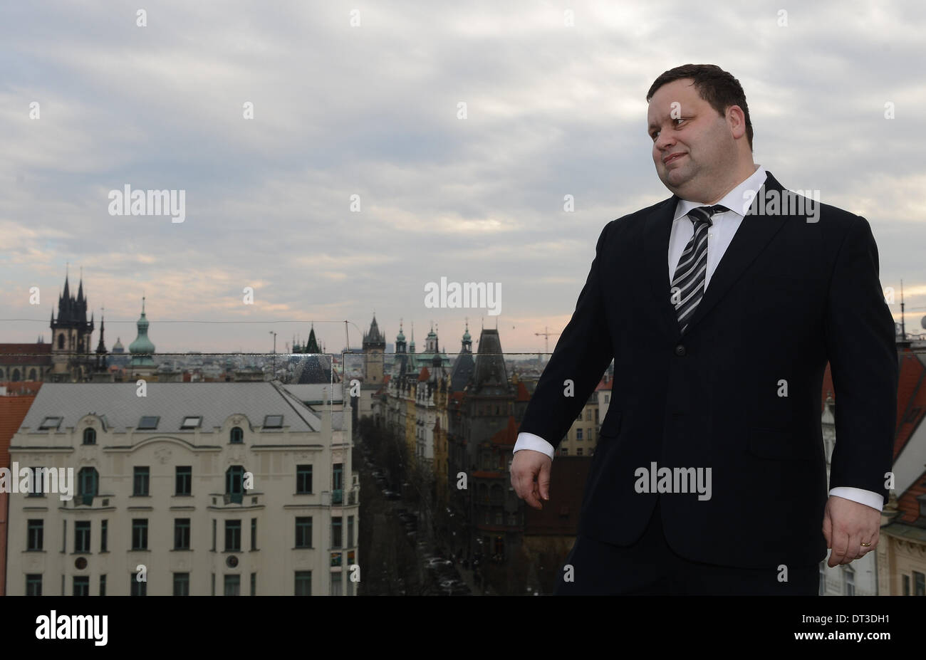 Prague, Czech Republic. 7th February 2014. British opera singer Paul ...